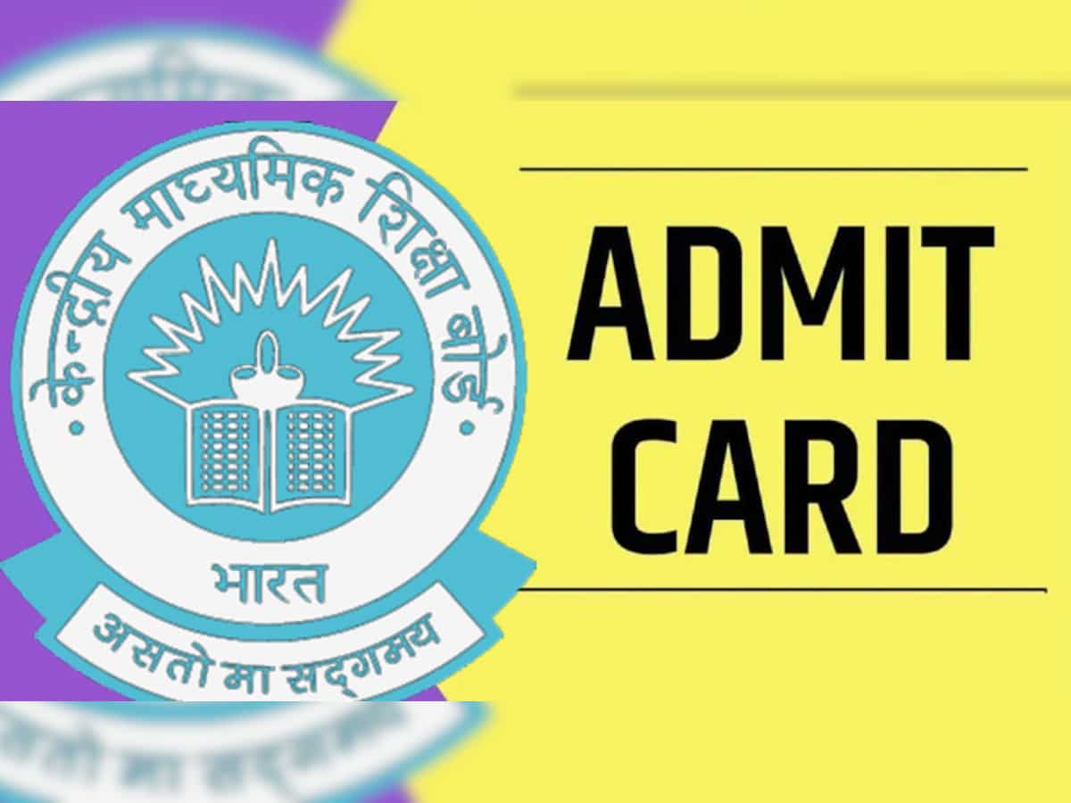 CBSE admit card 2023 Class 10, Class 12 download link, by roll number ...