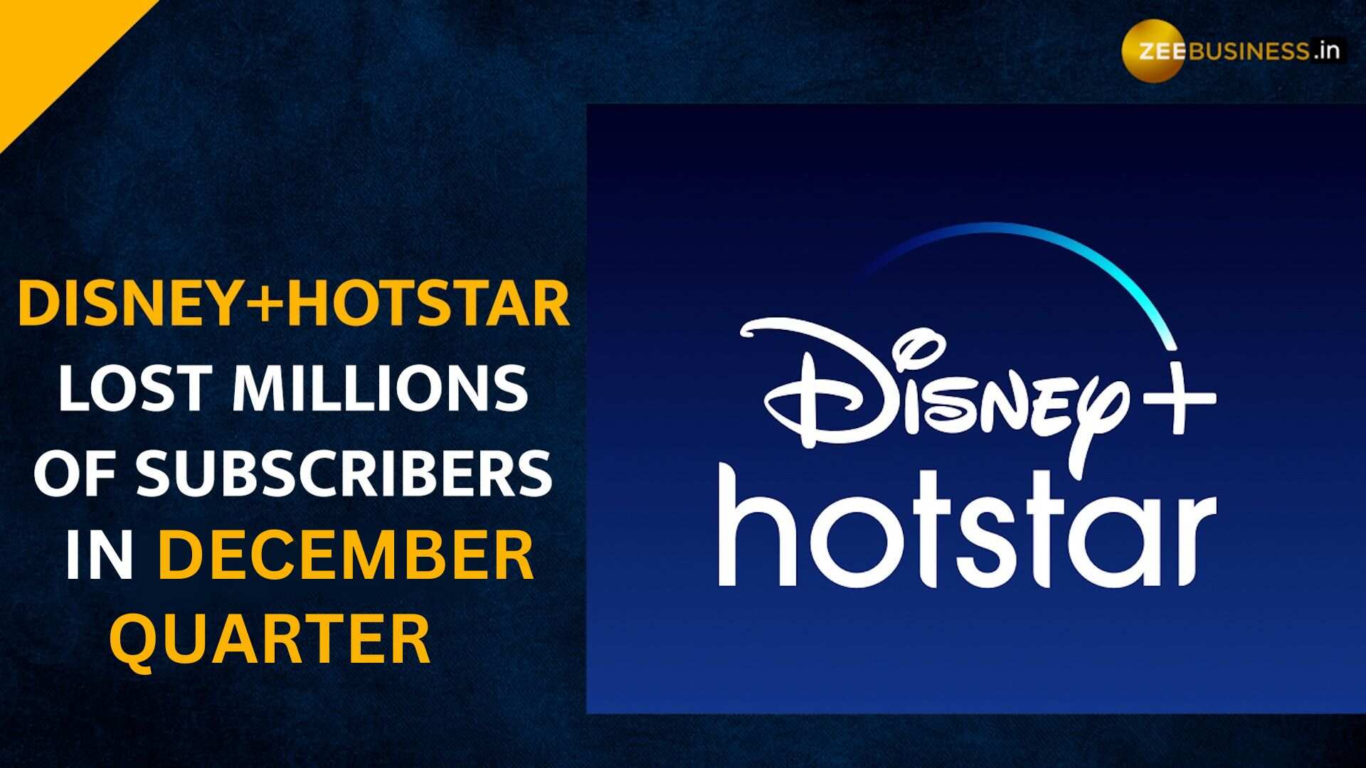 Disney+Hotstar lost 3.8 million subscribers in Dec quarter after losing ...