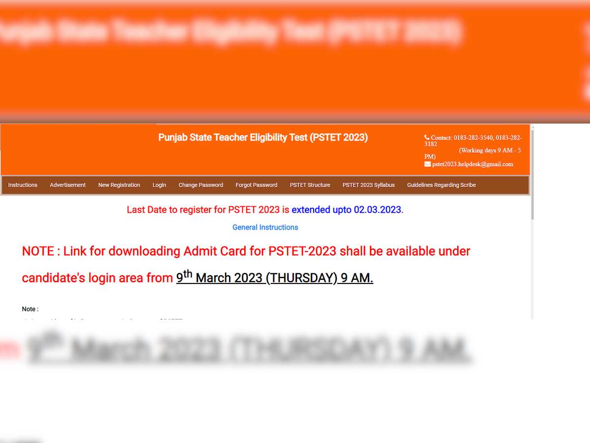 PSTET Admit card: Check how to download and other details | Zee Business