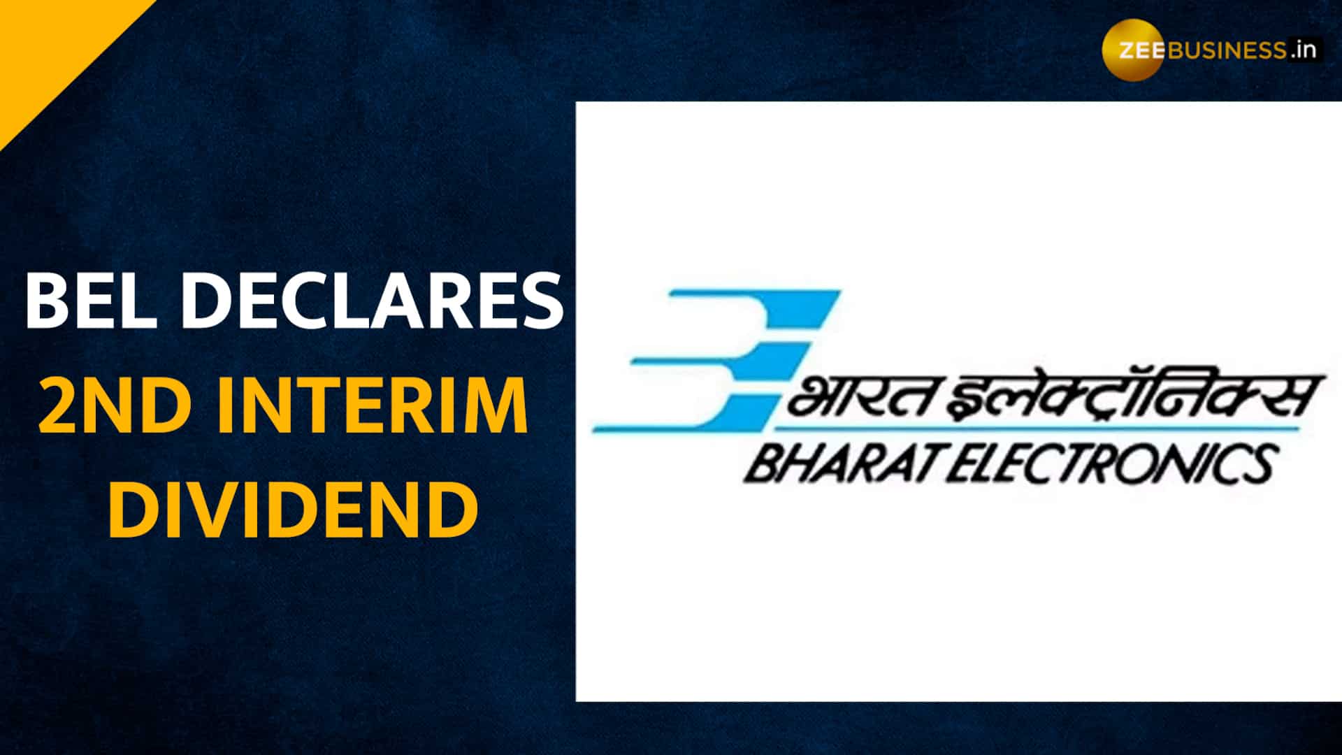 Bharat Electronics announces second interim dividend – Check record ...