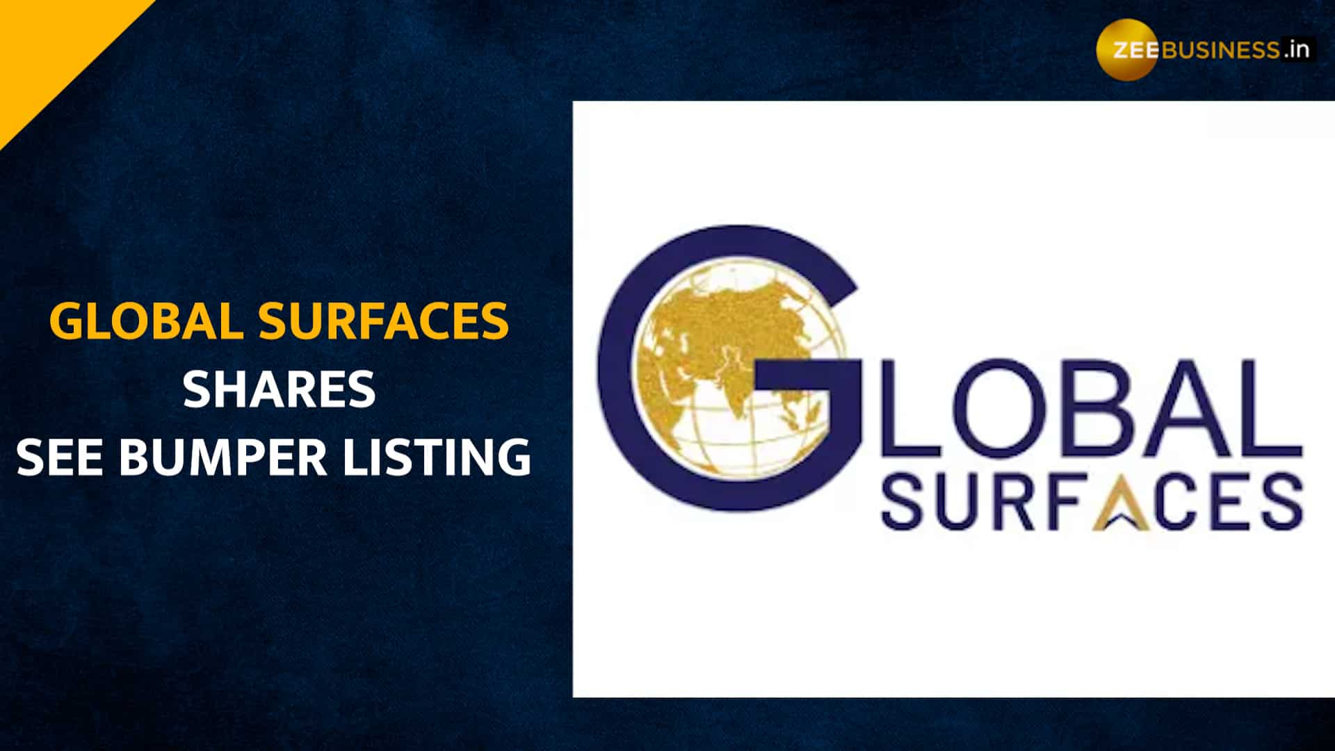 Global Surfaces shares debut at 17% premium over IPO issue price | Zee ...