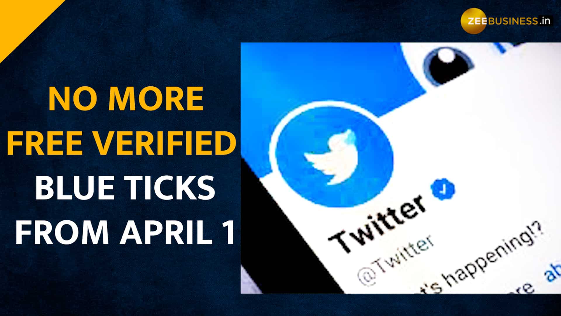 Twitter will remove legacy blue verified checkmarks from April 1 | Zee Business