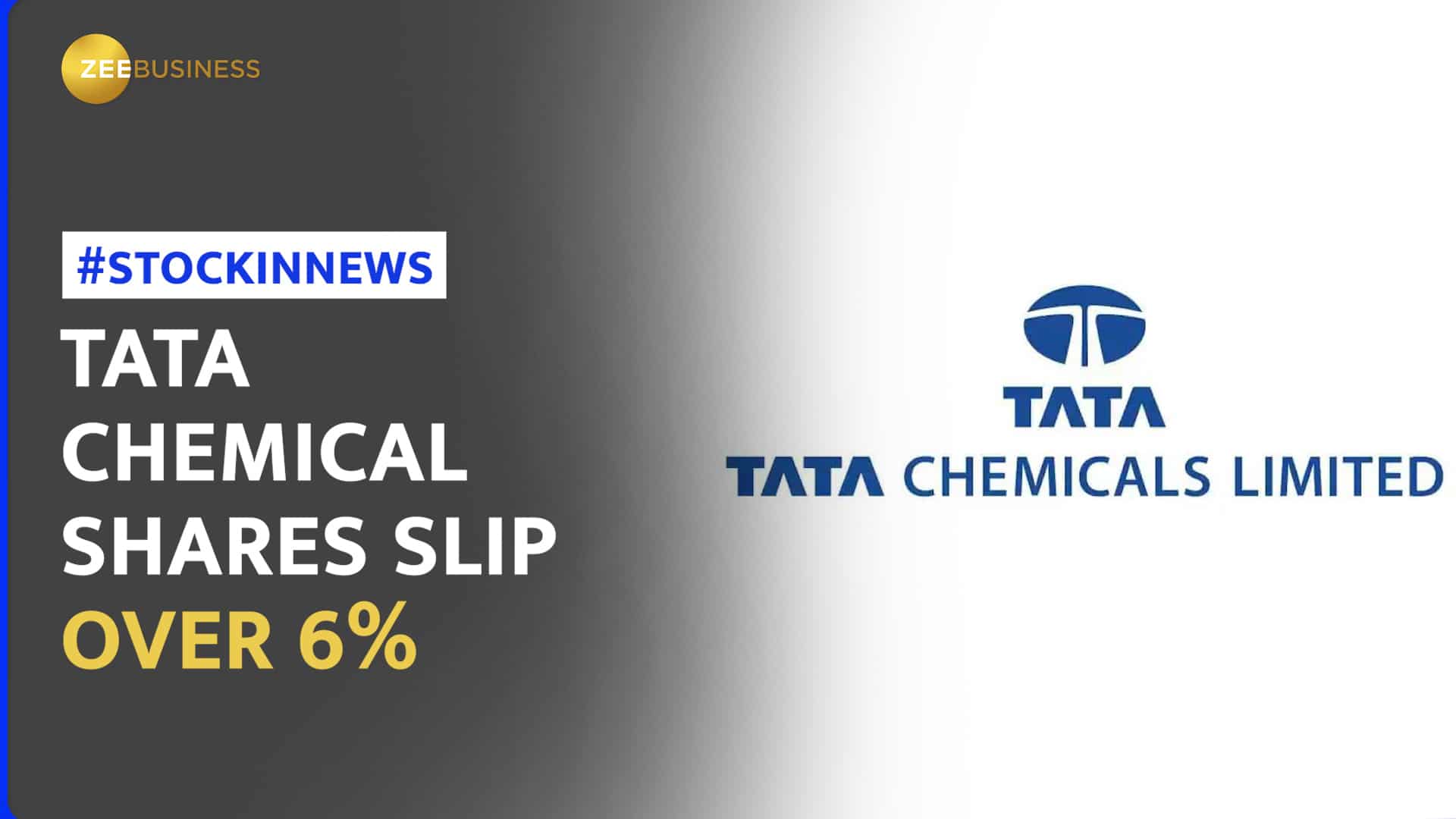 Tata Chemicals Stock Slips Over 6% As Firm Reduces Prices Of Soda Ash | Zee Business