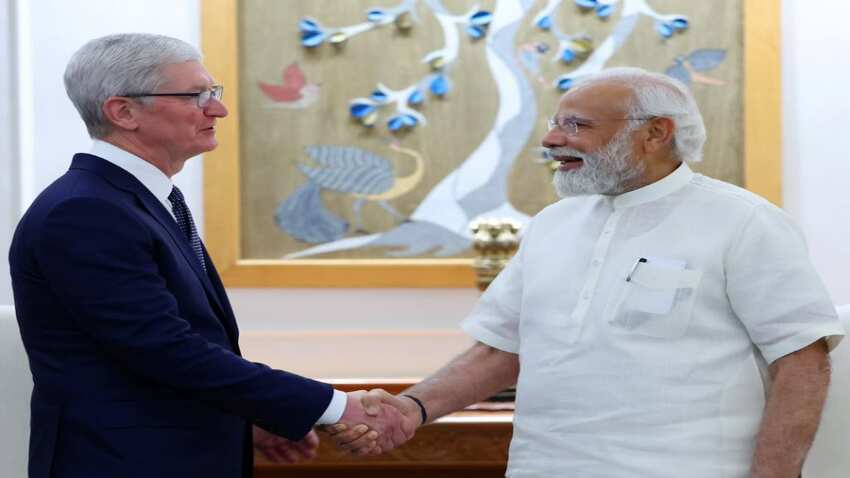 Apple CEO Tim Cook meets PM Modi in Delhi on his 2nd leg of India visit ...