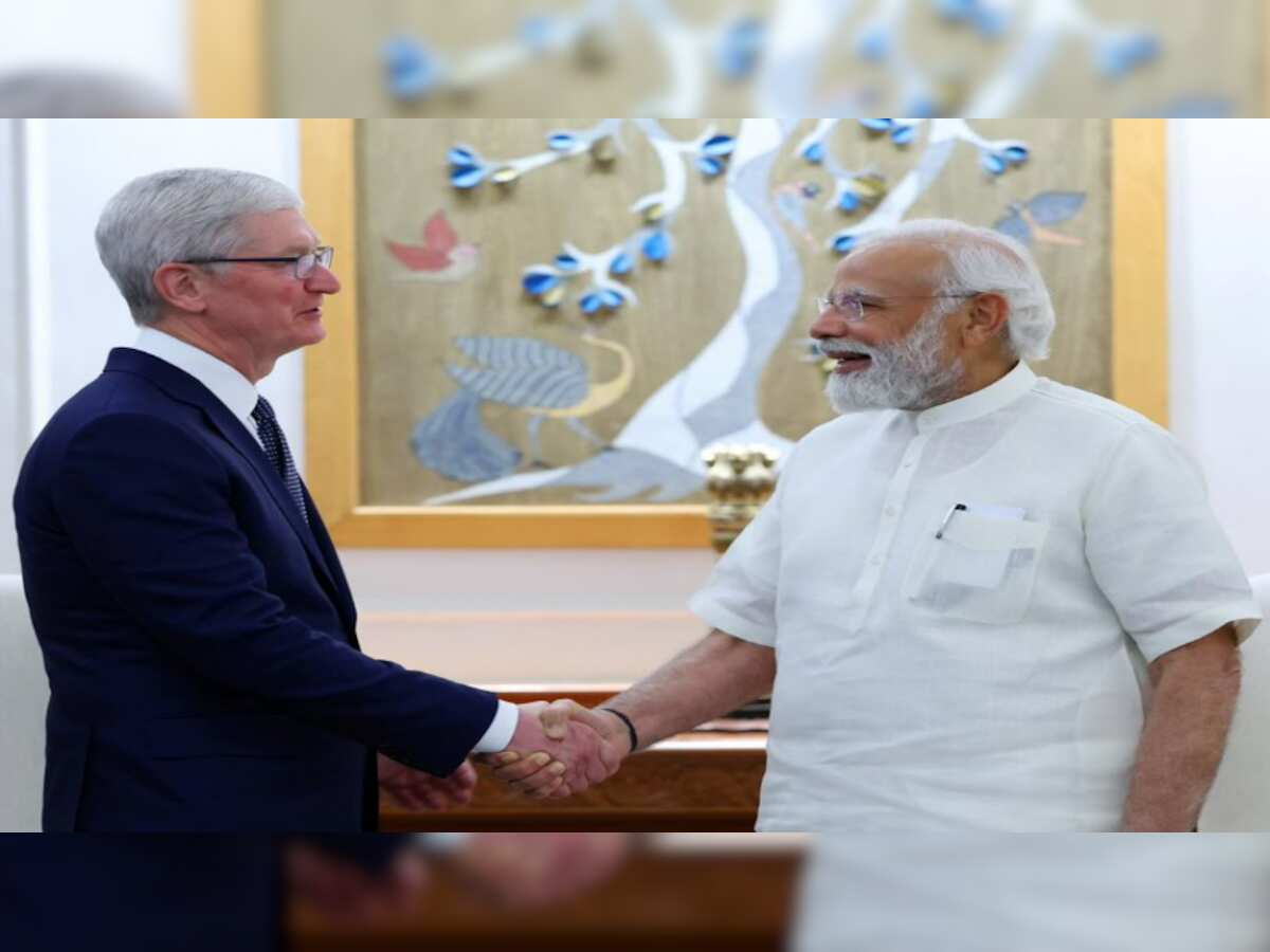 Apple CEO Tim Cook meets PM Modi in Delhi on his 2nd leg of India visit ...