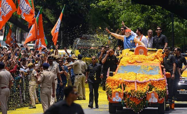 Karnataka Election 2023: PM Modi holds massive road show for second day in Bengaluru amid fanfare