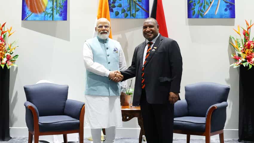 "Very productive talks": PM Modi holds talks with Papua New Guinea counterpart | Zee Business