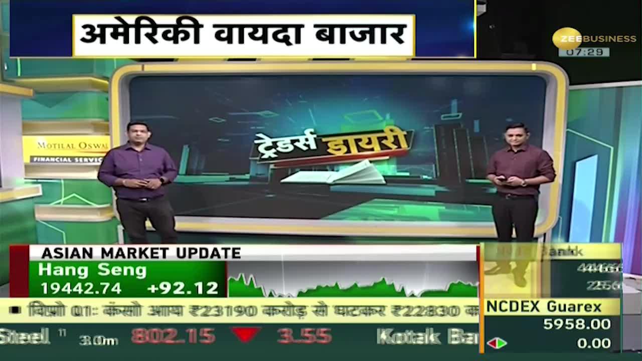 Traders Diary: Good signals from global markets, IT stocks gain the most. stock of the day | Zee ...