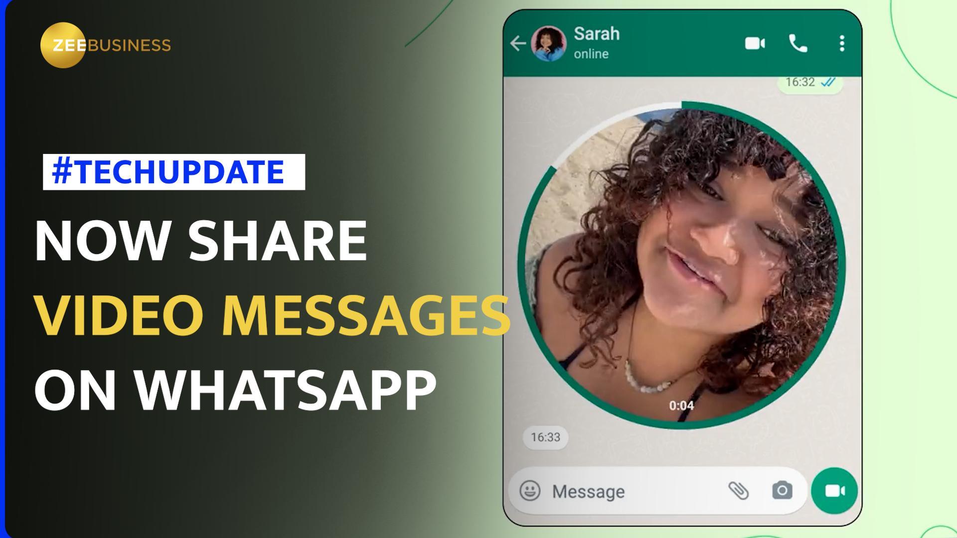 WhatsApp rolls out new feature to share 60-second video messages | Zee ...