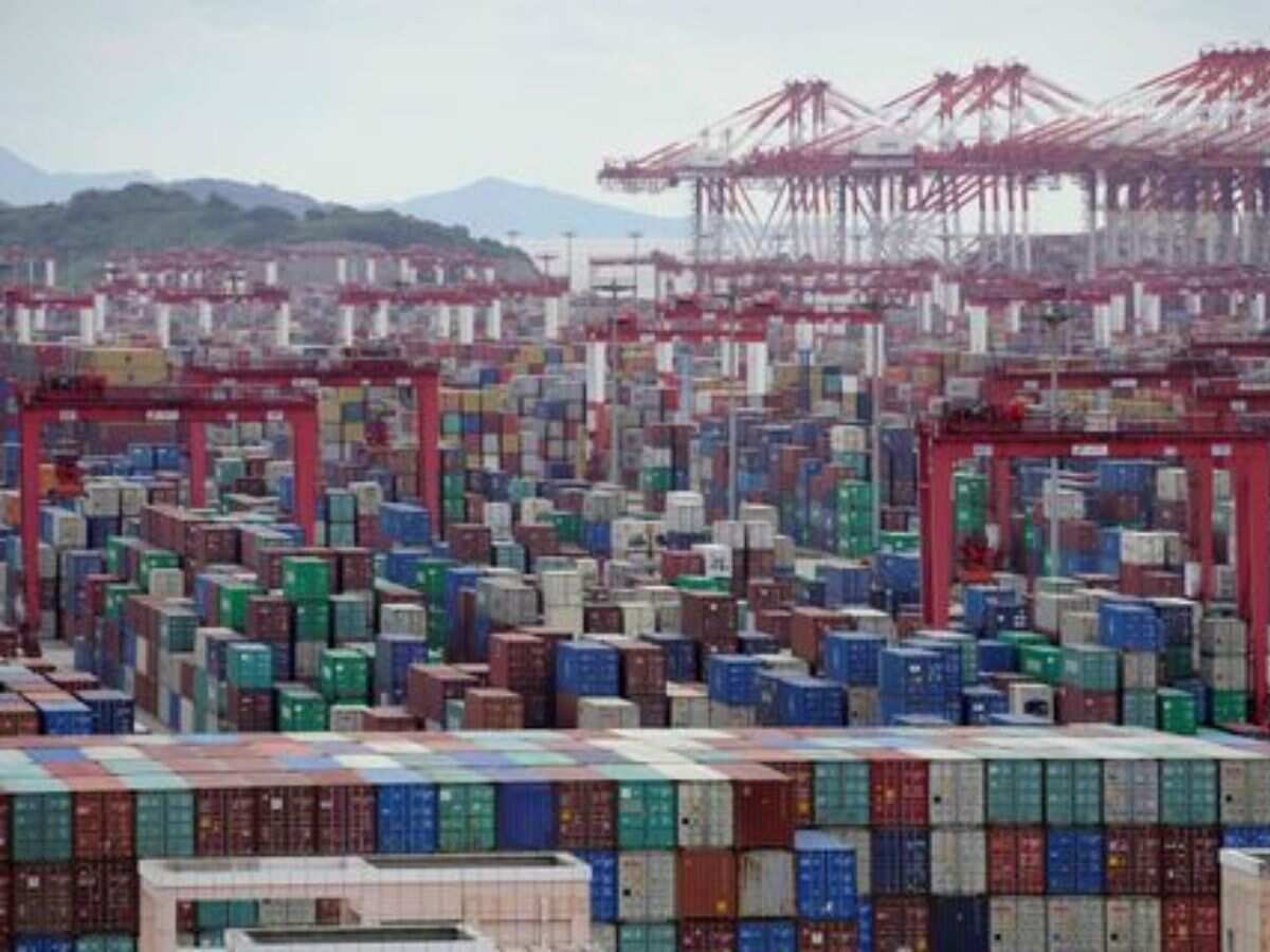 China's July exports fall 14.5% y/y, imports down 12.4% | Zee Business