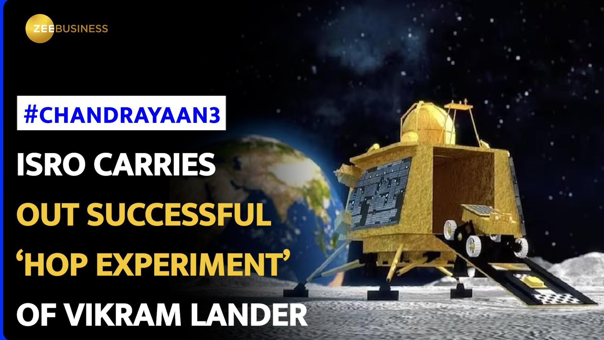 Chandrayaan-3: Vikram Lander’s successfully conducts ‘hop experiment ... Chandrayaan-3: Vikram Lander’s successfully conducts ‘hop experiment ...