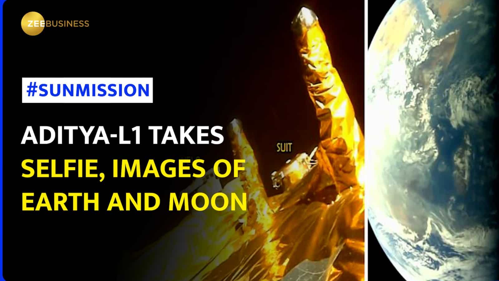 WATCH: Aditya-L1 Takes Selfie, Clicks Images Of Earth, Moon | Zee Business