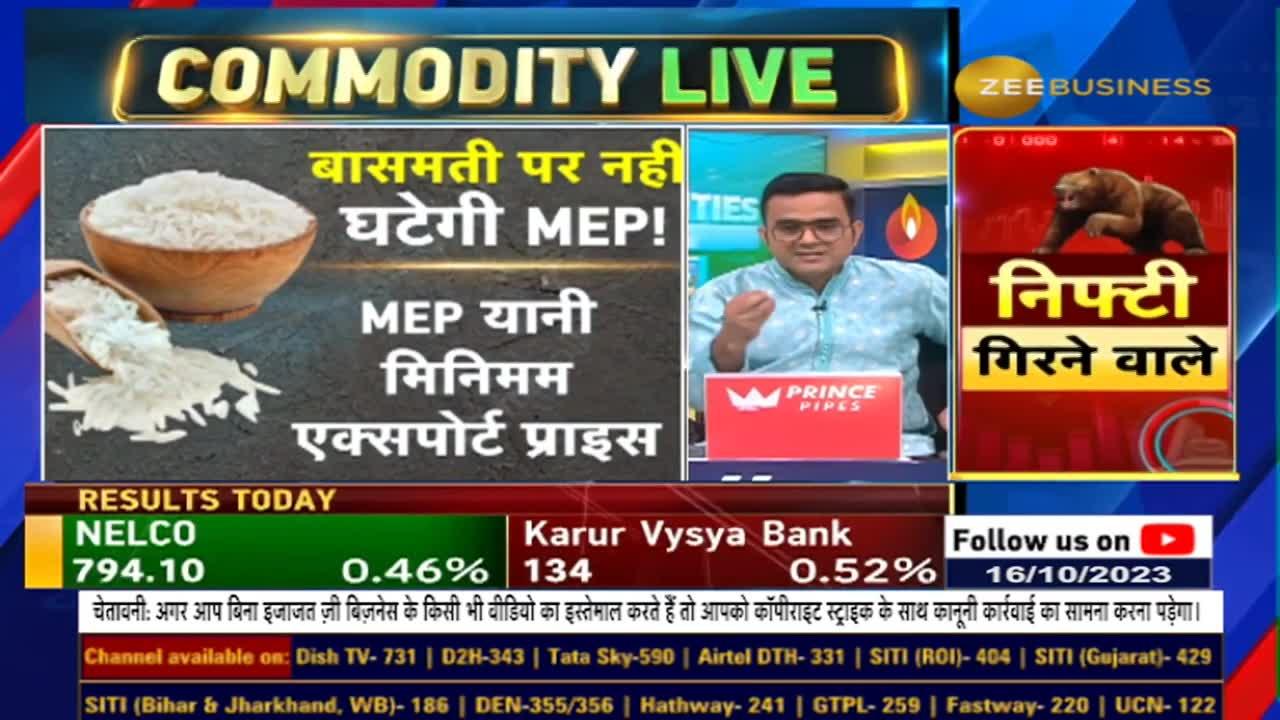 Government Announces., No Reduction in Minimum Export Price for Basmati Rice | Zee Business