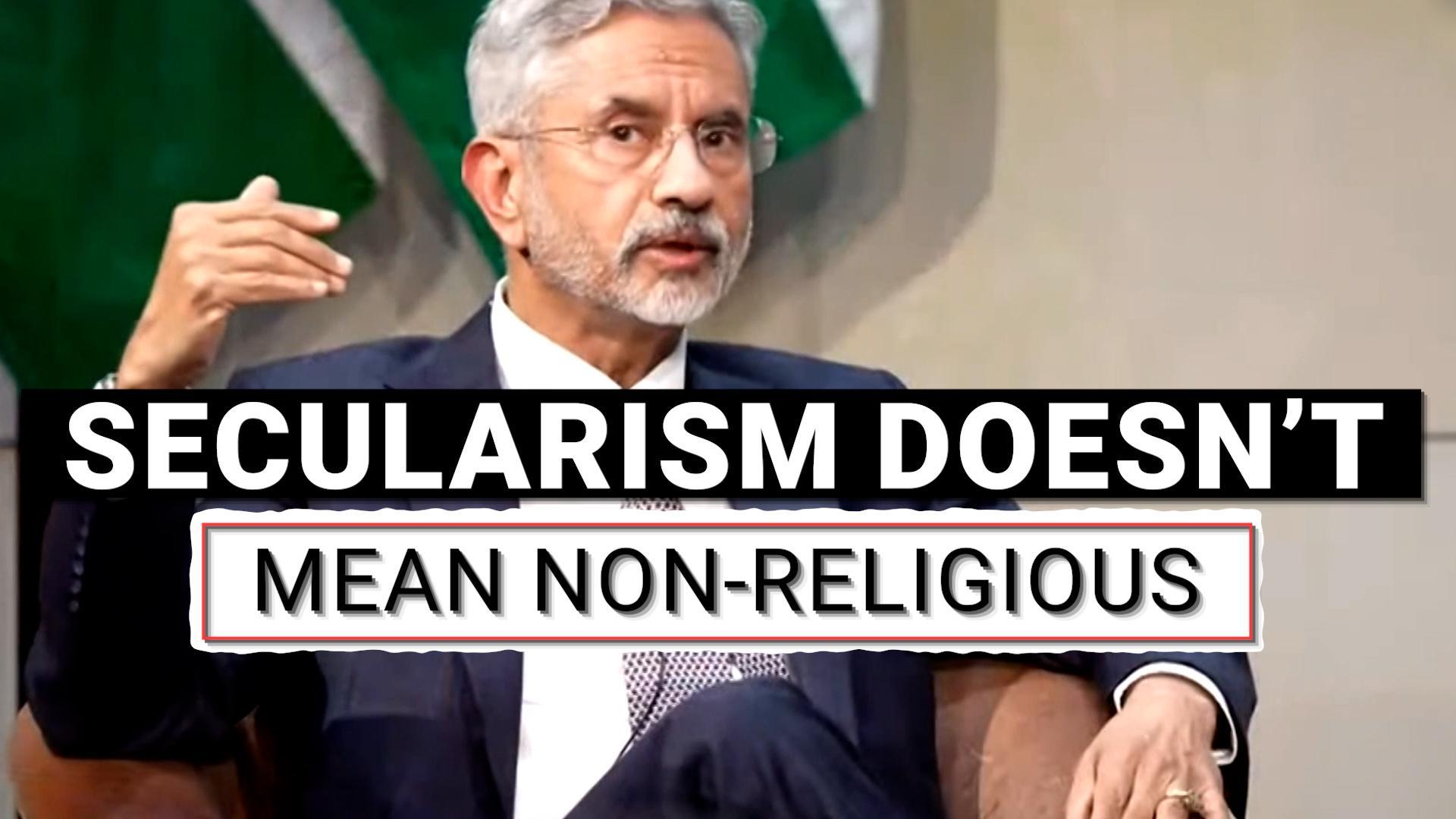 Jaishankar on India's Secularism: "Equal Respect for All Faiths" | Zee ...