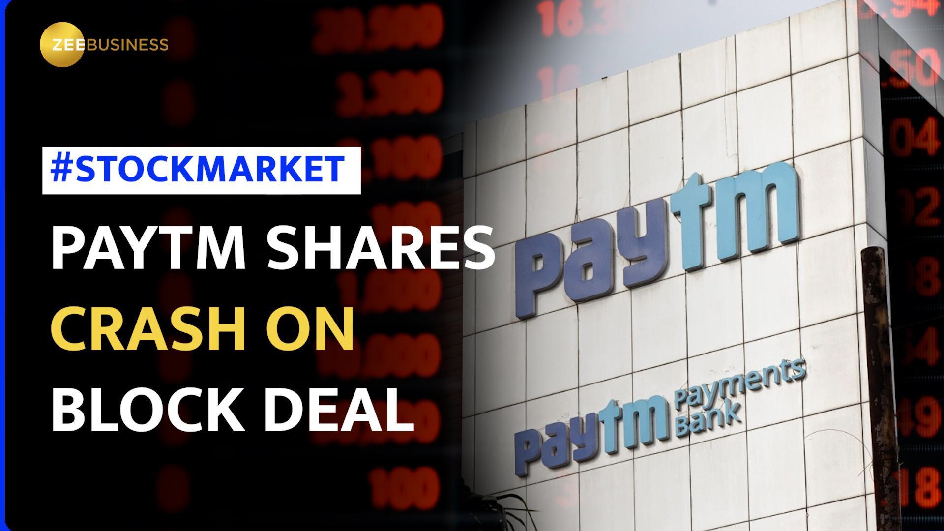 Paytm Shares Plunge on Block Deal; Stock Hits 5-Month Low | Stock ...