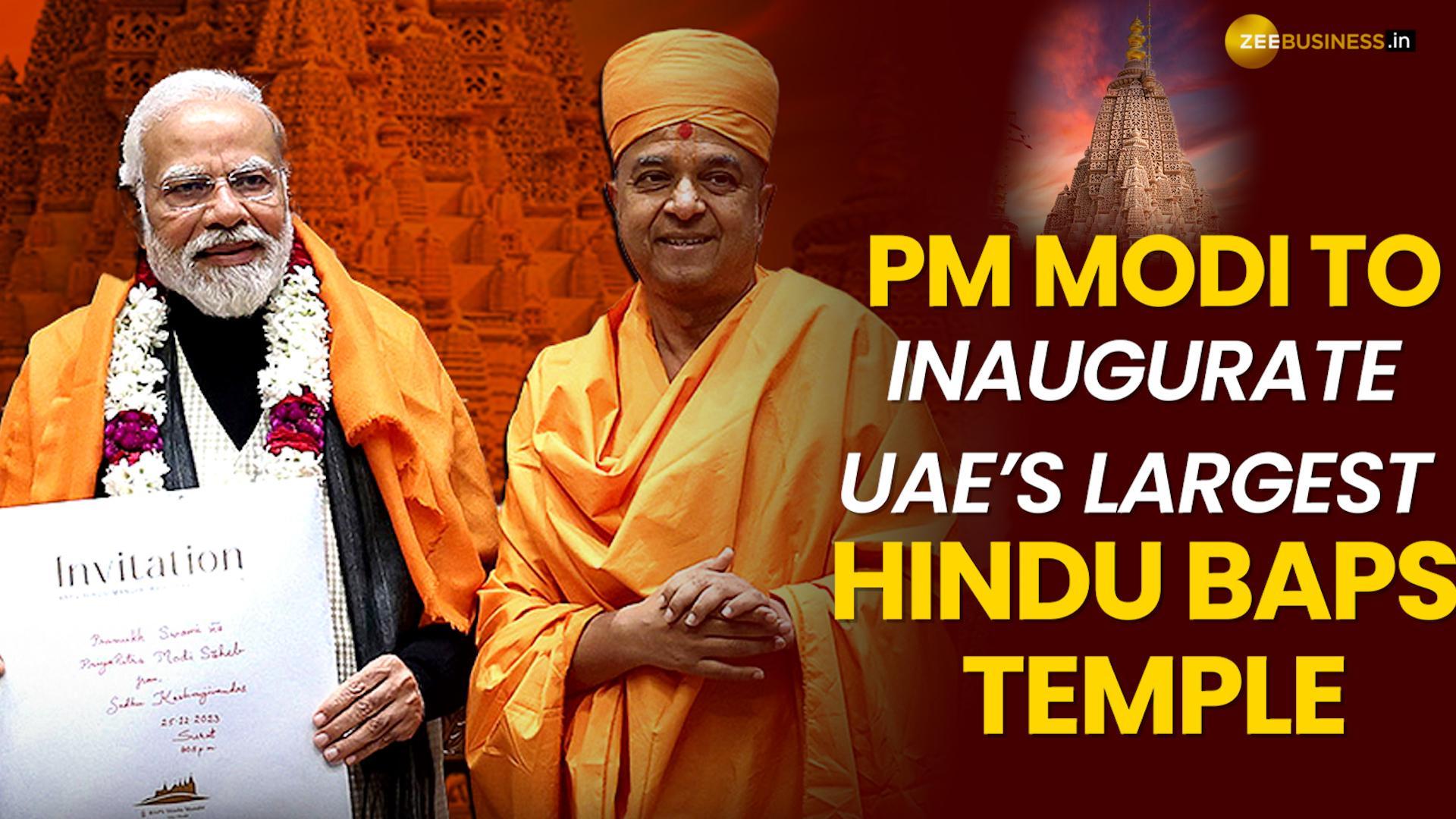 PM Modi to Inaugurate BAPS Hindu Mandir in Abu Dhabi on February 14 ...