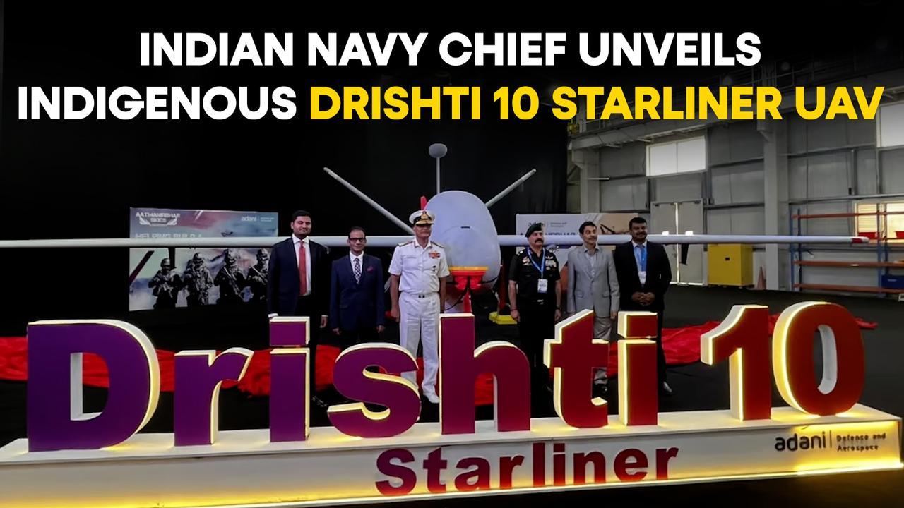 Indian Navy Chief Reveals Indigenous Drishti 10 Starliner UAV | Zee Business