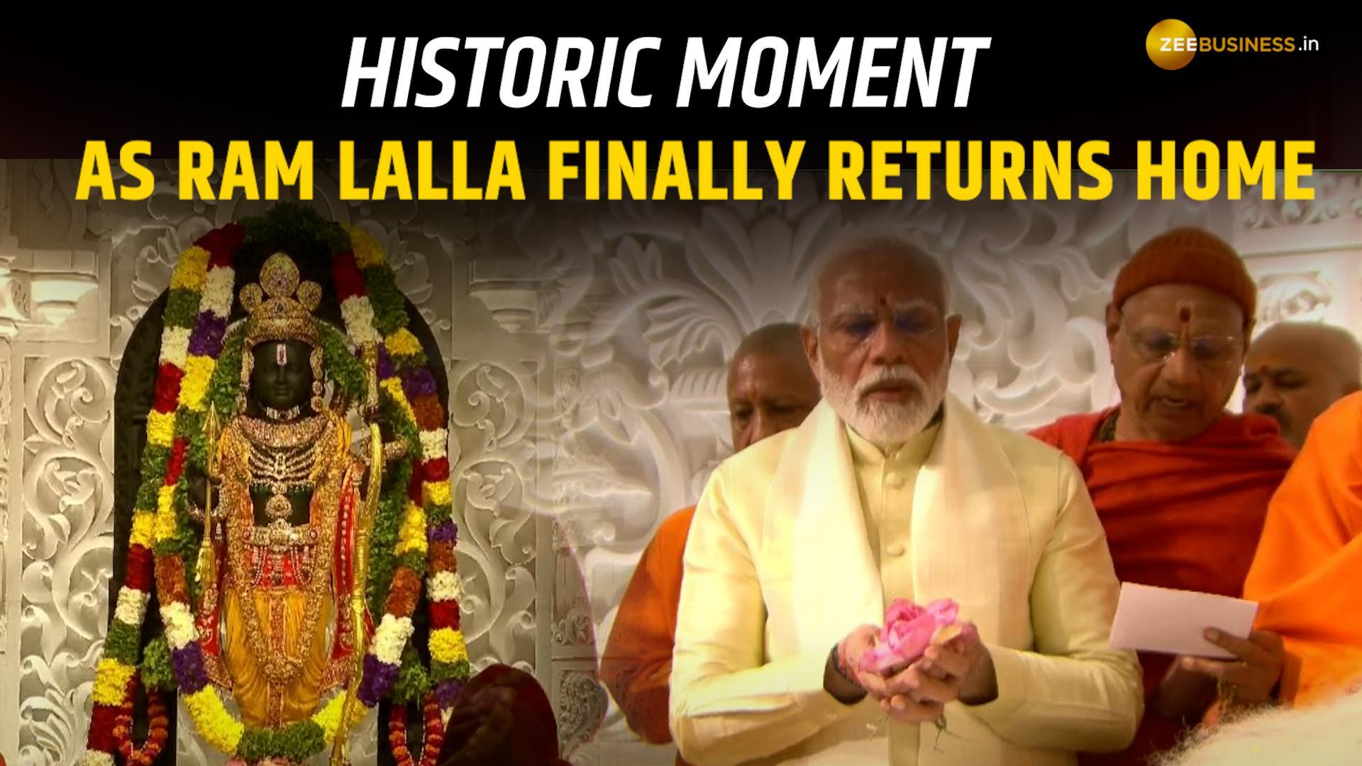 PM Modi Leads Prayers As Ram Lalla Returns to Ayodhya in Historic ...