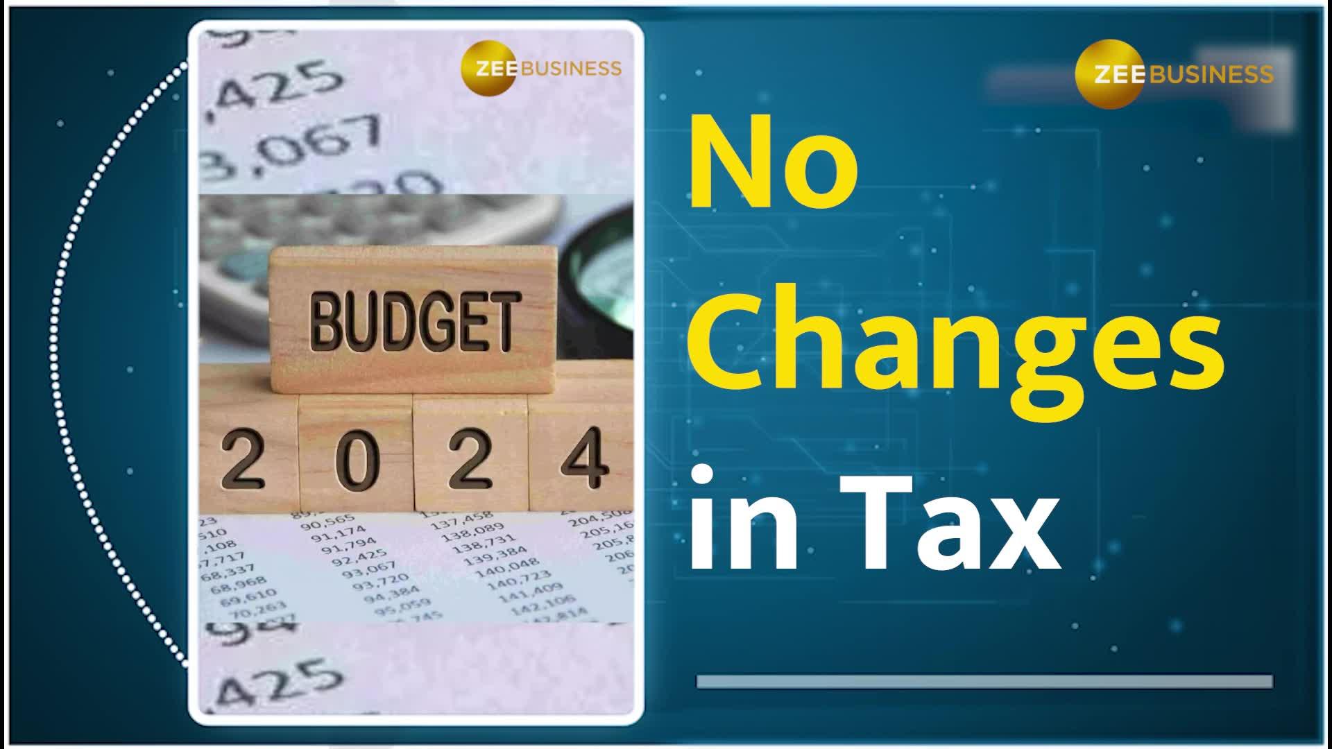 Budget 2024: FM Nirmala Sitharaman Retains Current Tax Slab | Zee Business