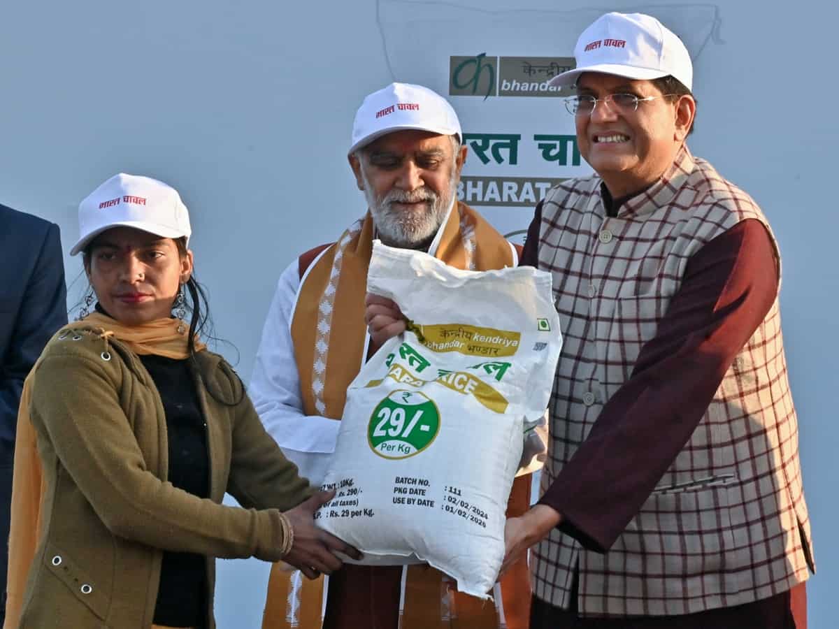 Govt launches Bharat rice at subsidised rate of Rs 29 per kilogram ...