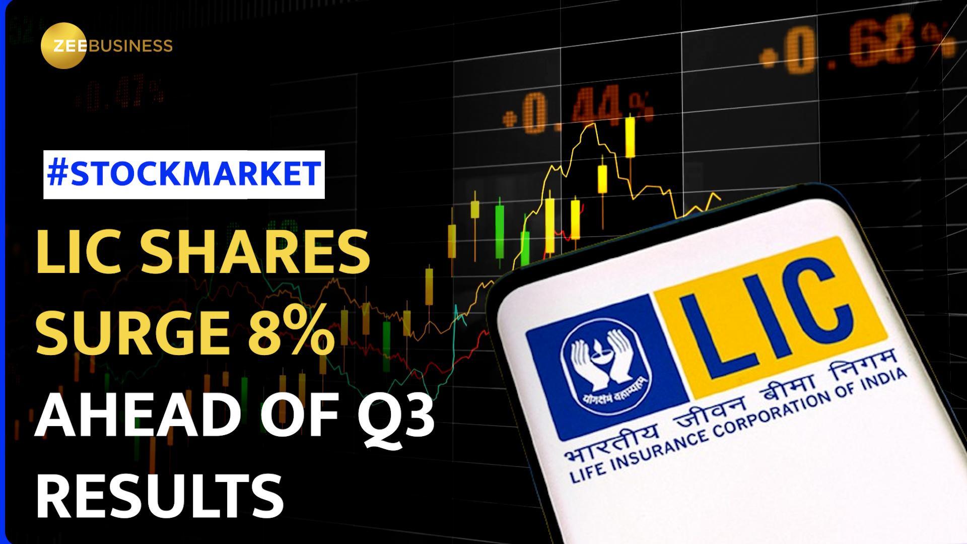 LIC Shares Surge 8%, Cross Rs 1,100 Ahead of Q3 Results and Dividend ...