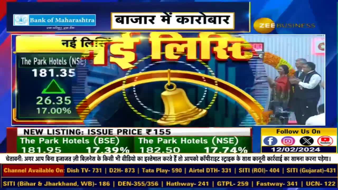 Park Hotels stock lists at 20% premium to IPO price in NSE | Zee Business