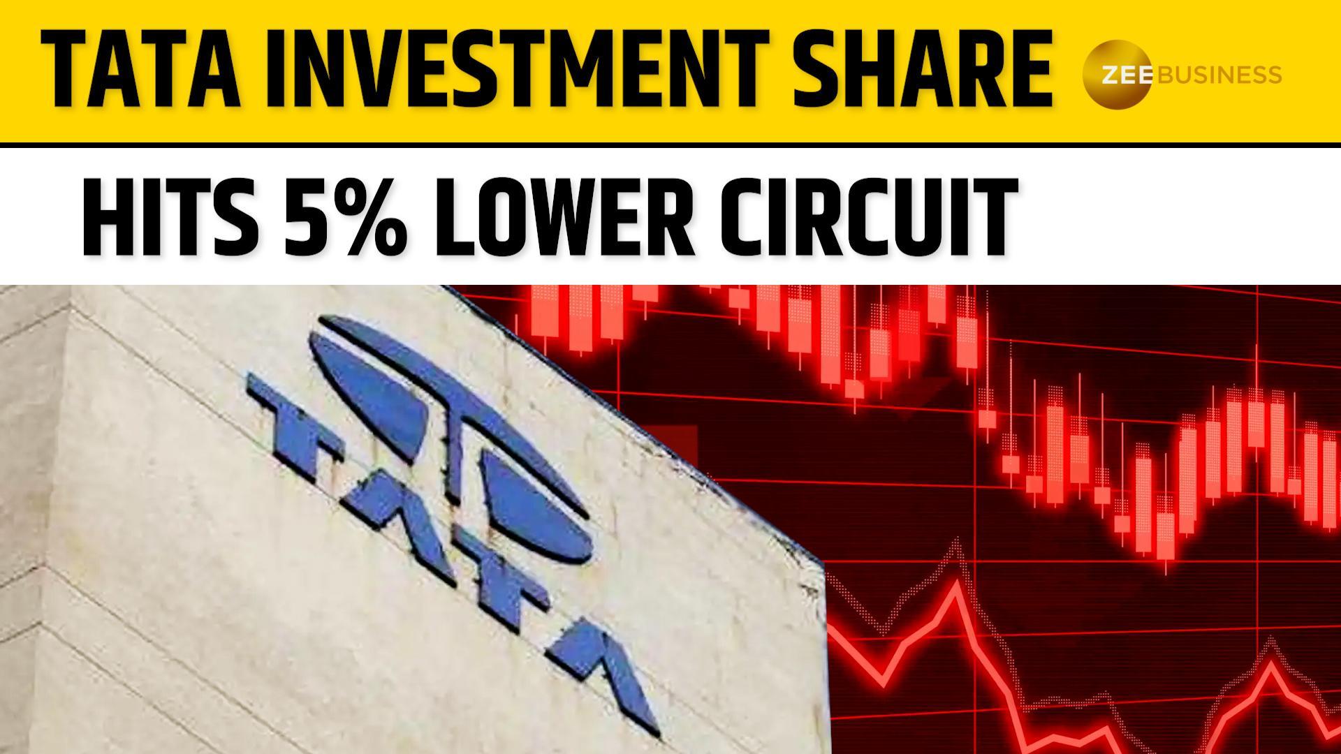 Tata Investment Corp Ltd Sees 5% Drop For The Fifth Straight Session ...