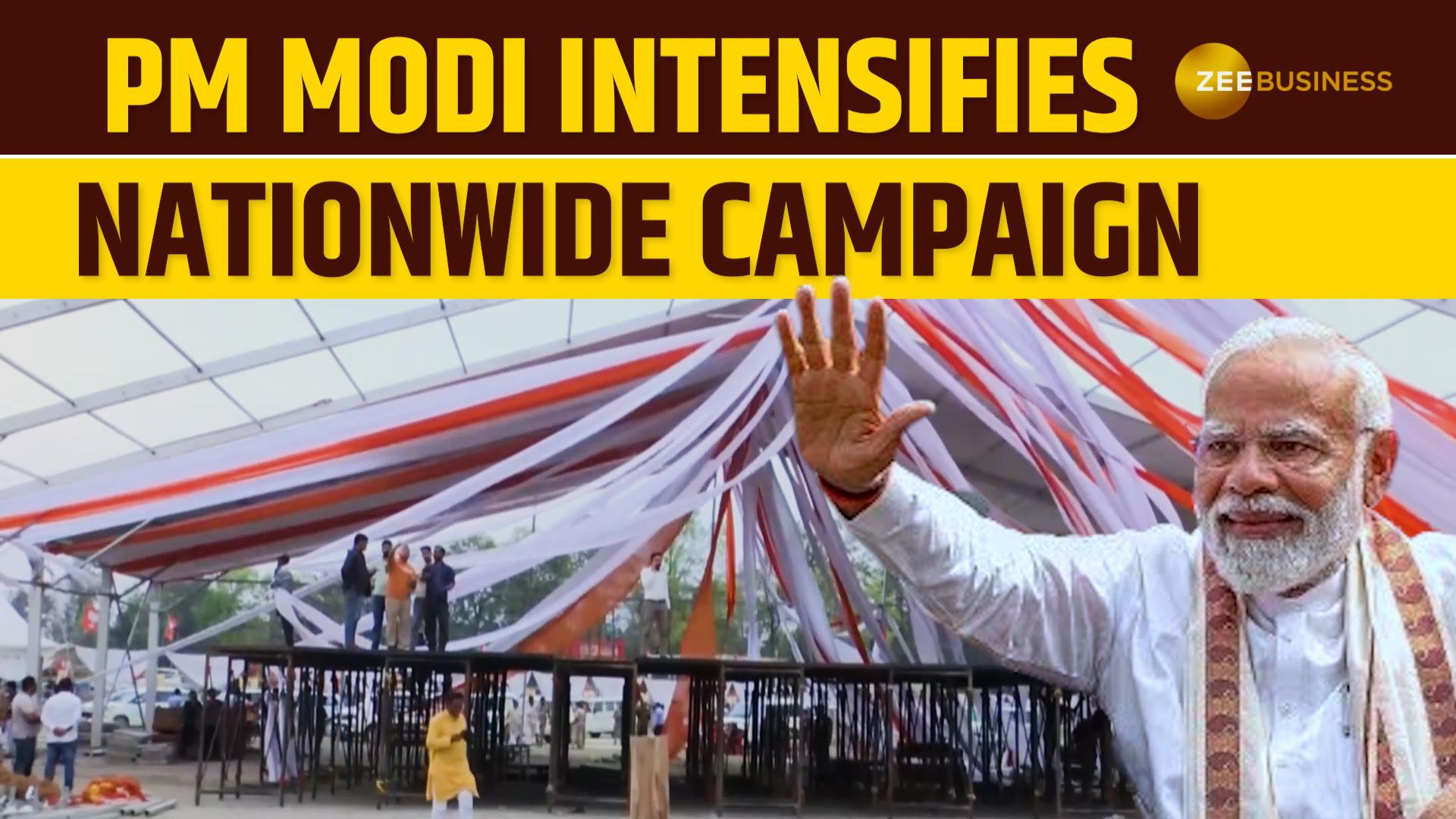 Prime Minister Modi's Election Campaign Blitz in Full Swing Across ...