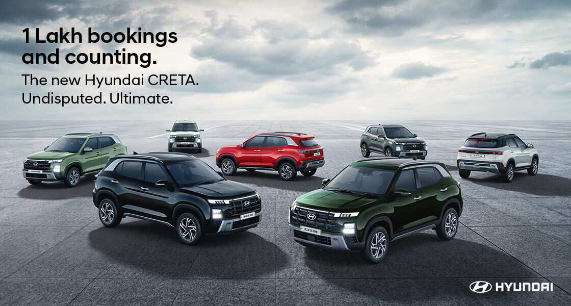 2024 Hyundai Creta receives 1 lakh bookings within 3 months: Check ...