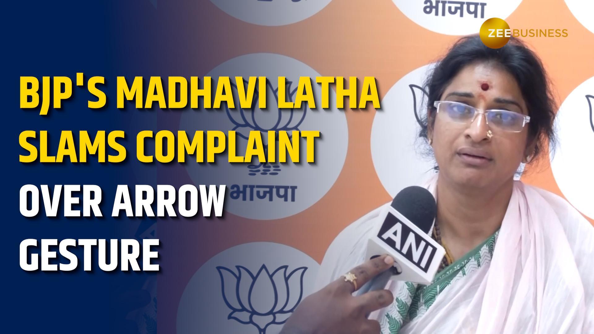 BJP Candidate Madhavi Latha Dismisses Complaint Over Arrow Gesture as 'Ridiculous' | Zee Business