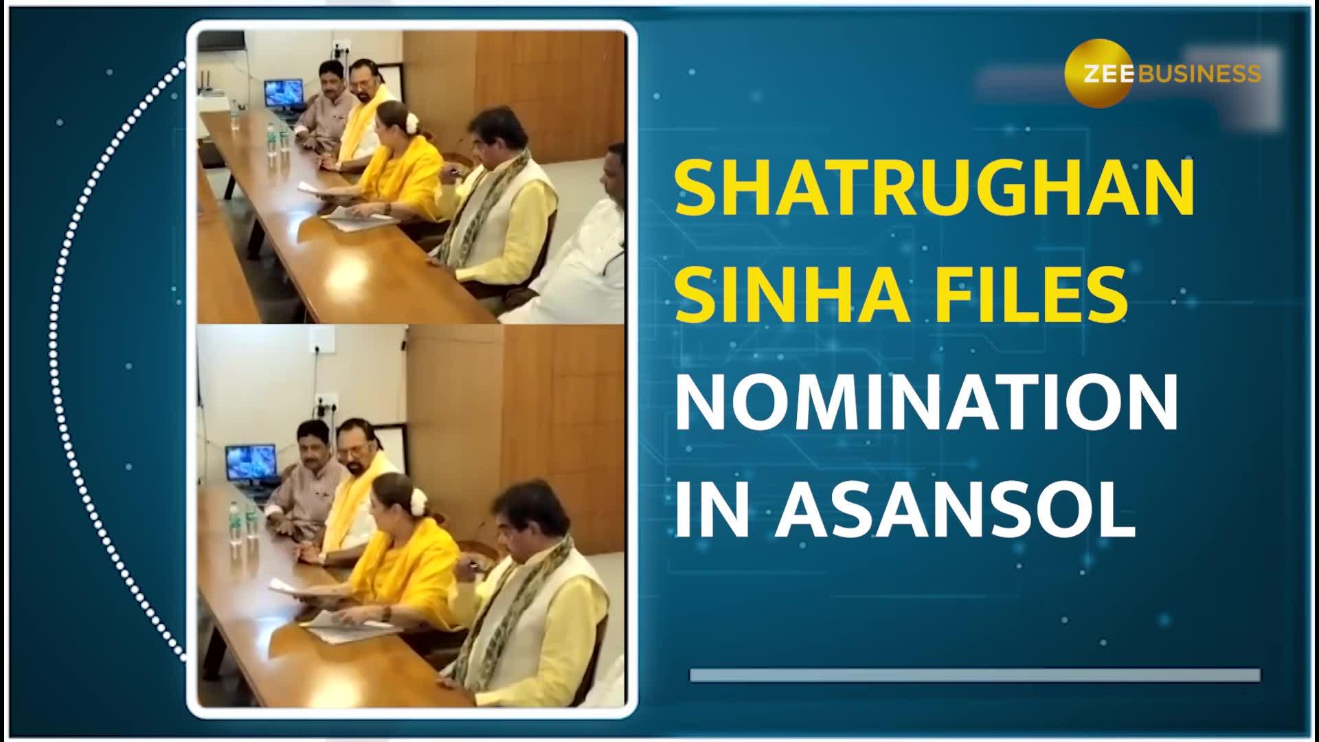 TMC’s Shatrughan Sinha Officially Enters Asansol Lok Sabha Race, Files Nomination | Lok Sabha ...