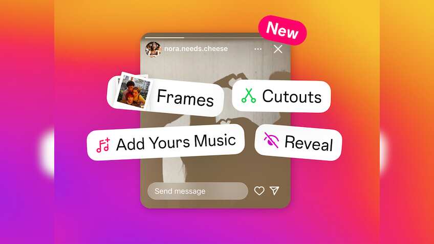 Instagram adds new stickers for Stories: Users can add music, frames ...