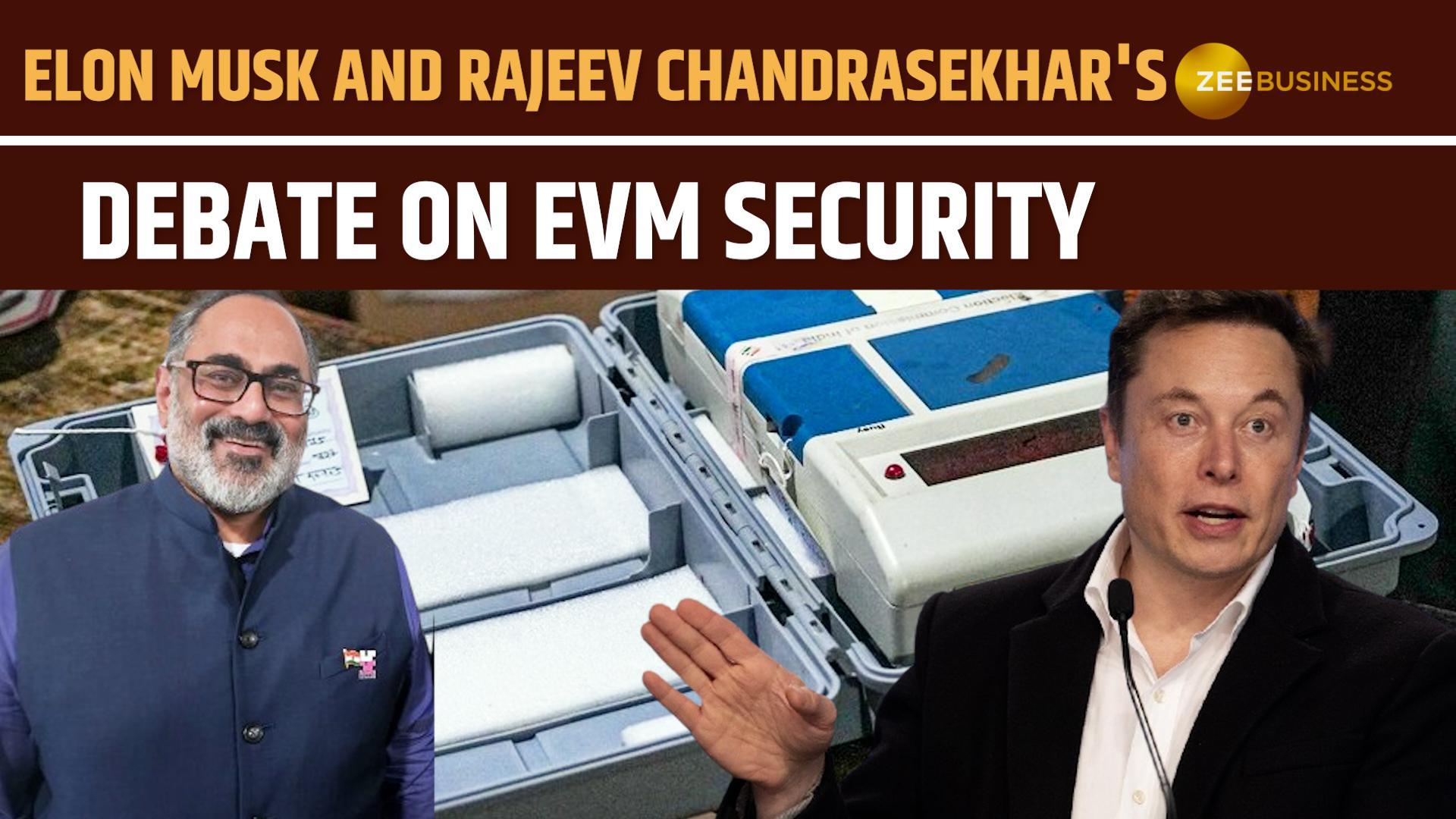 Elon Musk and Rajeev Chandrasekhar Banter Over EVM Safety, Rahul Gandhi Joins Debate | Zee Business