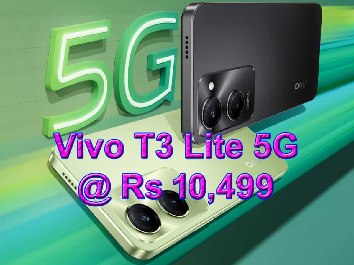 Vivo T3 Lite 5G launched - 6.56-inch display, 50 MP Sony AI camera and ...