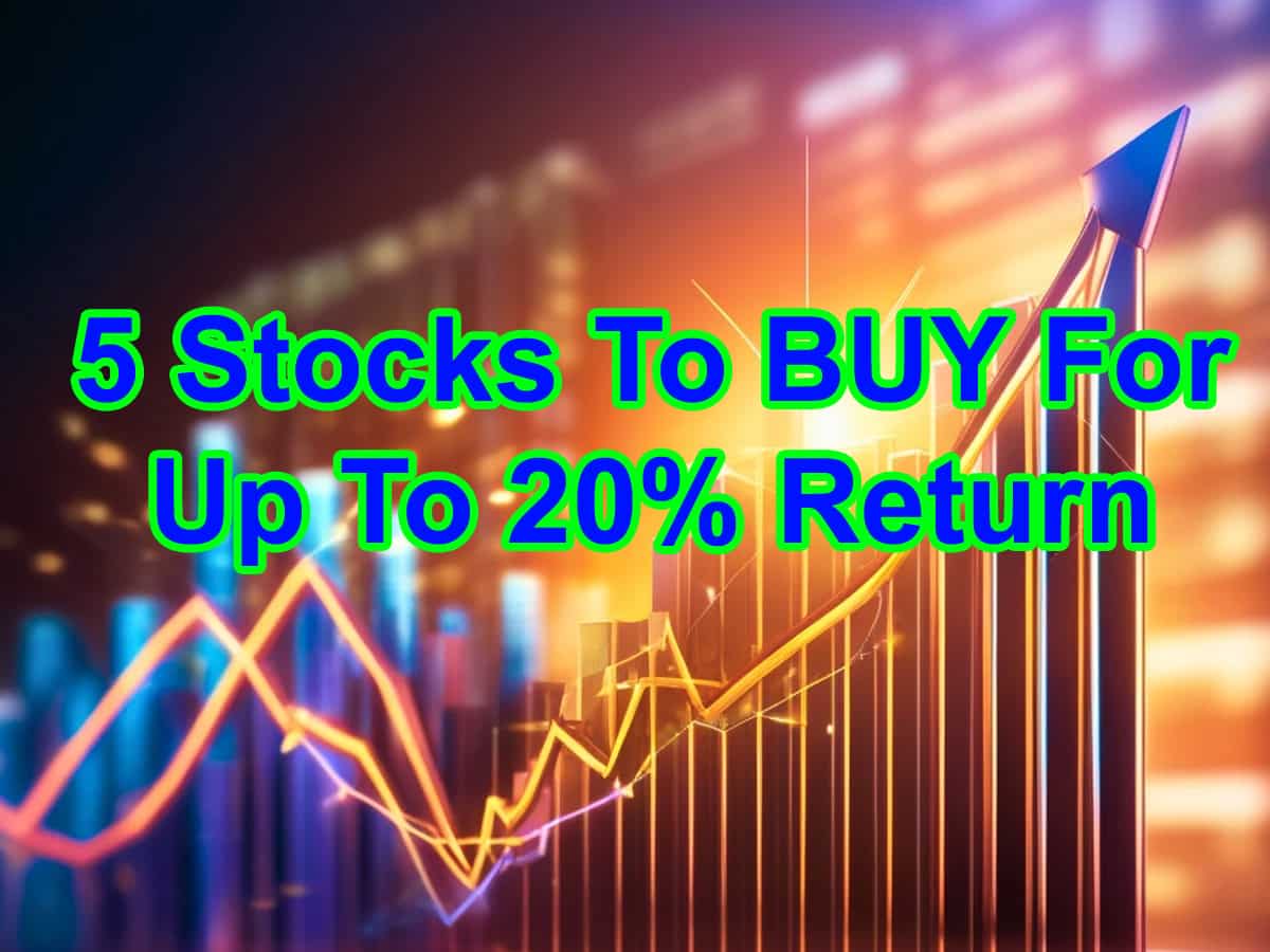 Up to 20% return: 5 stocks to buy for good return in 1 year - Check ...