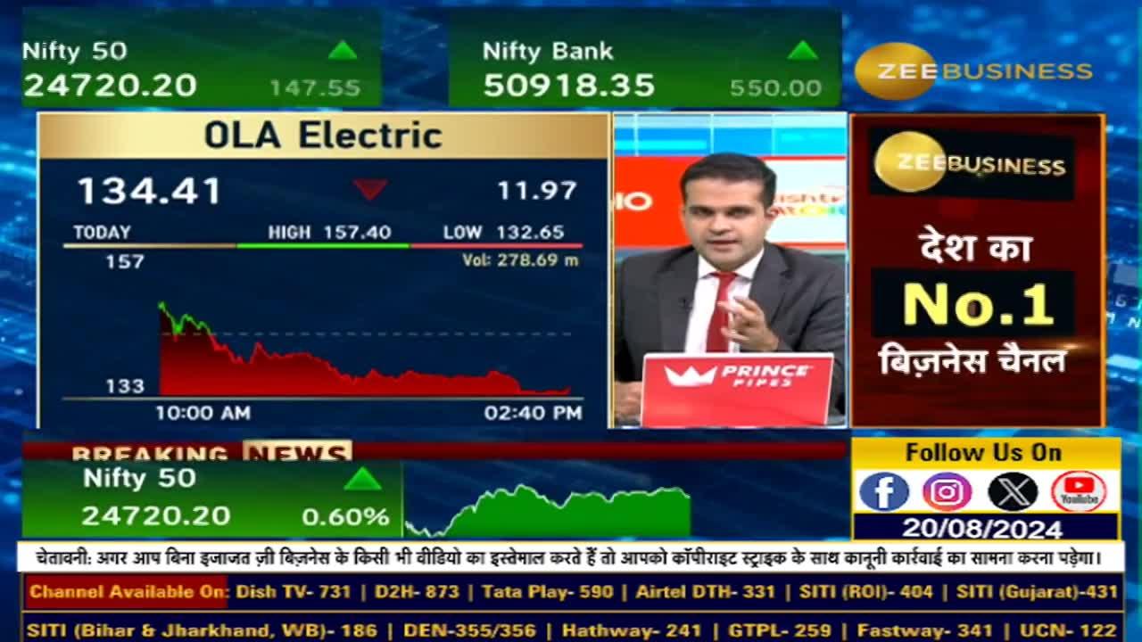 How is the valuation of OLA Electric?