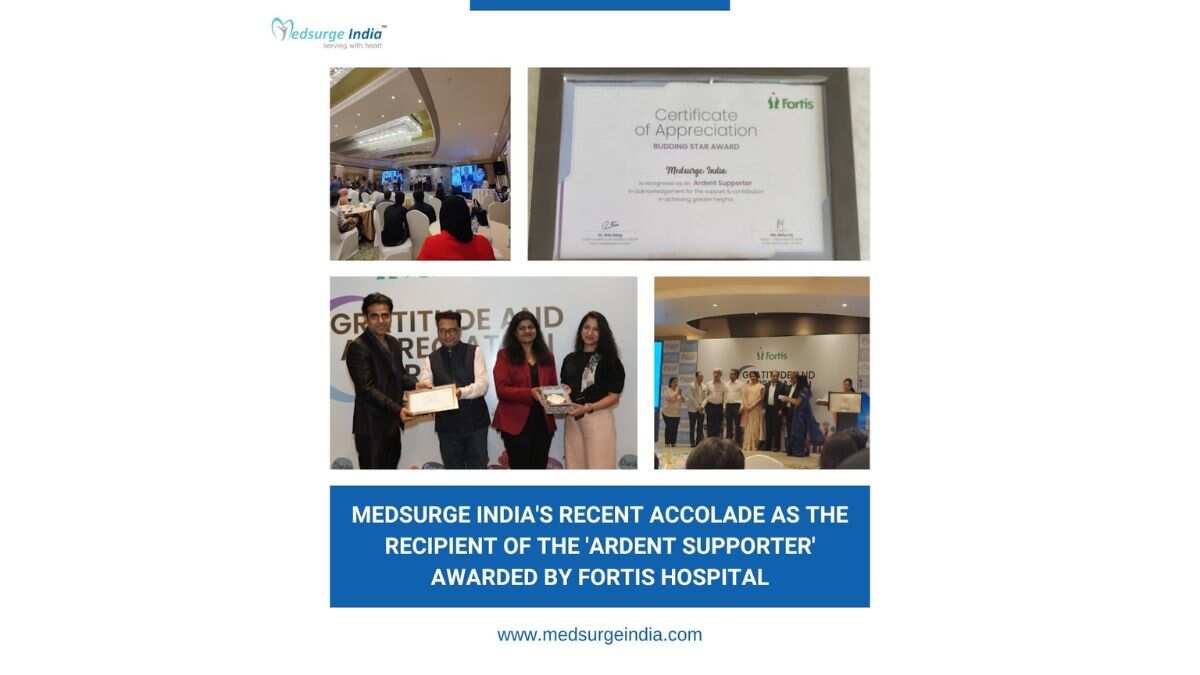 Medsurge India Honored with Appreciation Award from Fortis Hospital | Zee Business