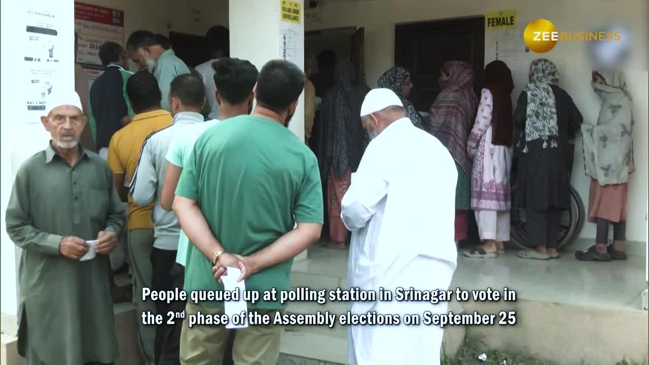 Assembly Elections: Voting in Srinagar | Zee Business