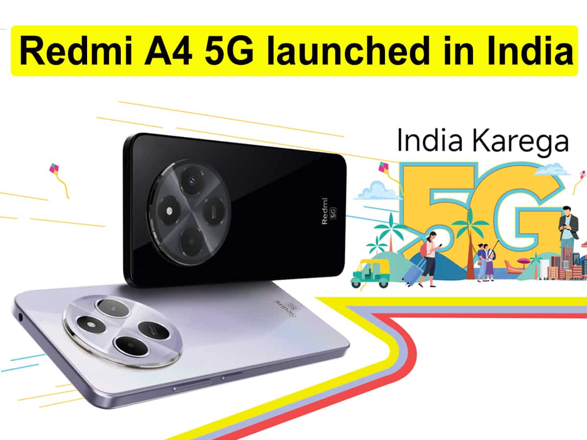 Redmi A4 5G smartphone launched at Rs 8,499: Debuts with Snapdragon 4s Gen 2 processor - Check ...