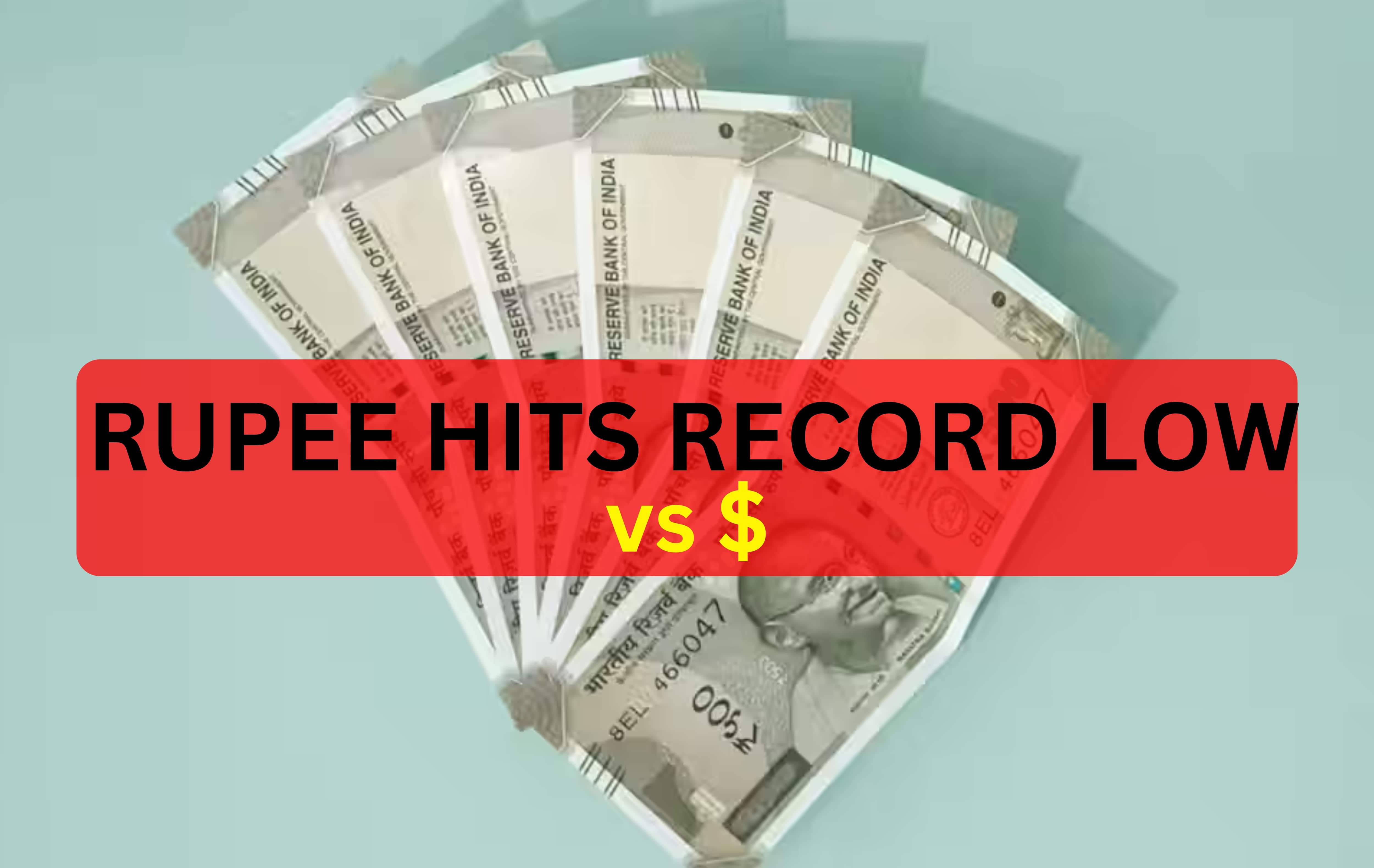 Rupee hits record low of 84.70/$ amid relentless FII outflows, slowing ...