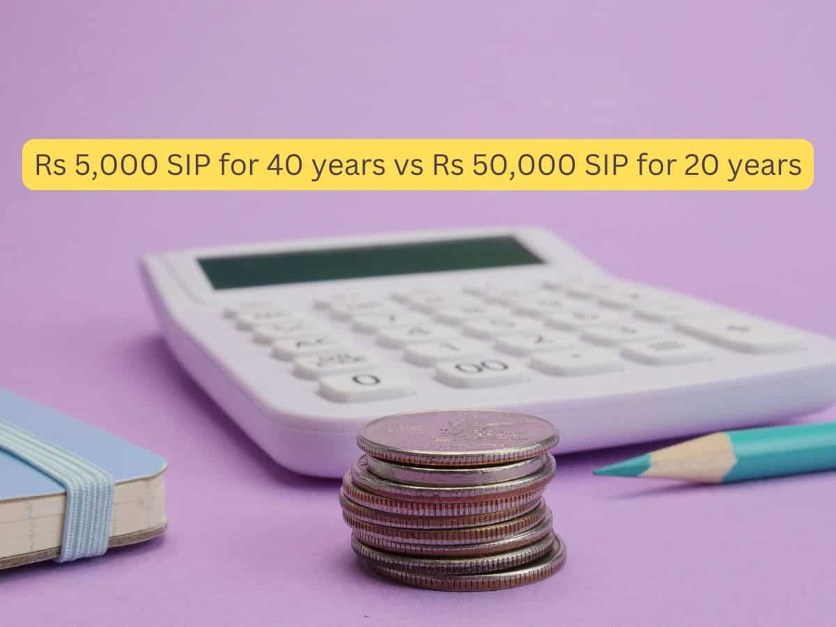 Rs 5,000 SIP for 40 years vs Rs 50,000 SIP for 20 years: Which can ...