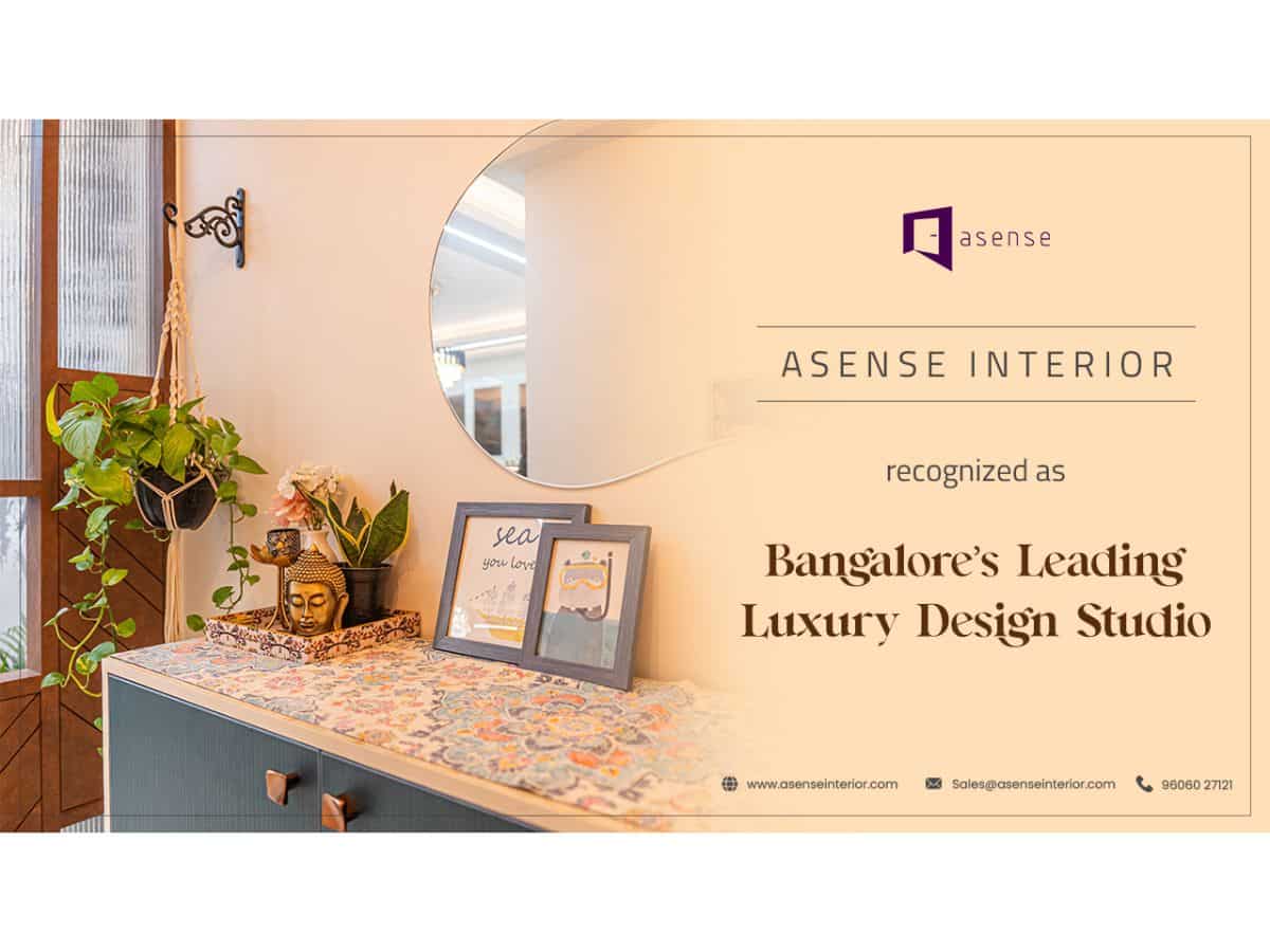 Asense Interiors recognised as Bengaluru’s leading luxury design studio