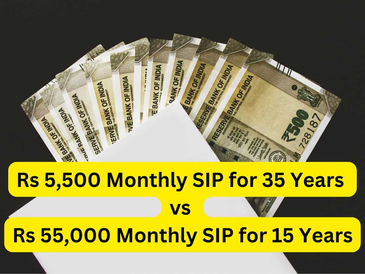 Rs 5,500 Monthly SIP for 35 Years vs Rs 55,000 Monthly SIP for 15 Years ...