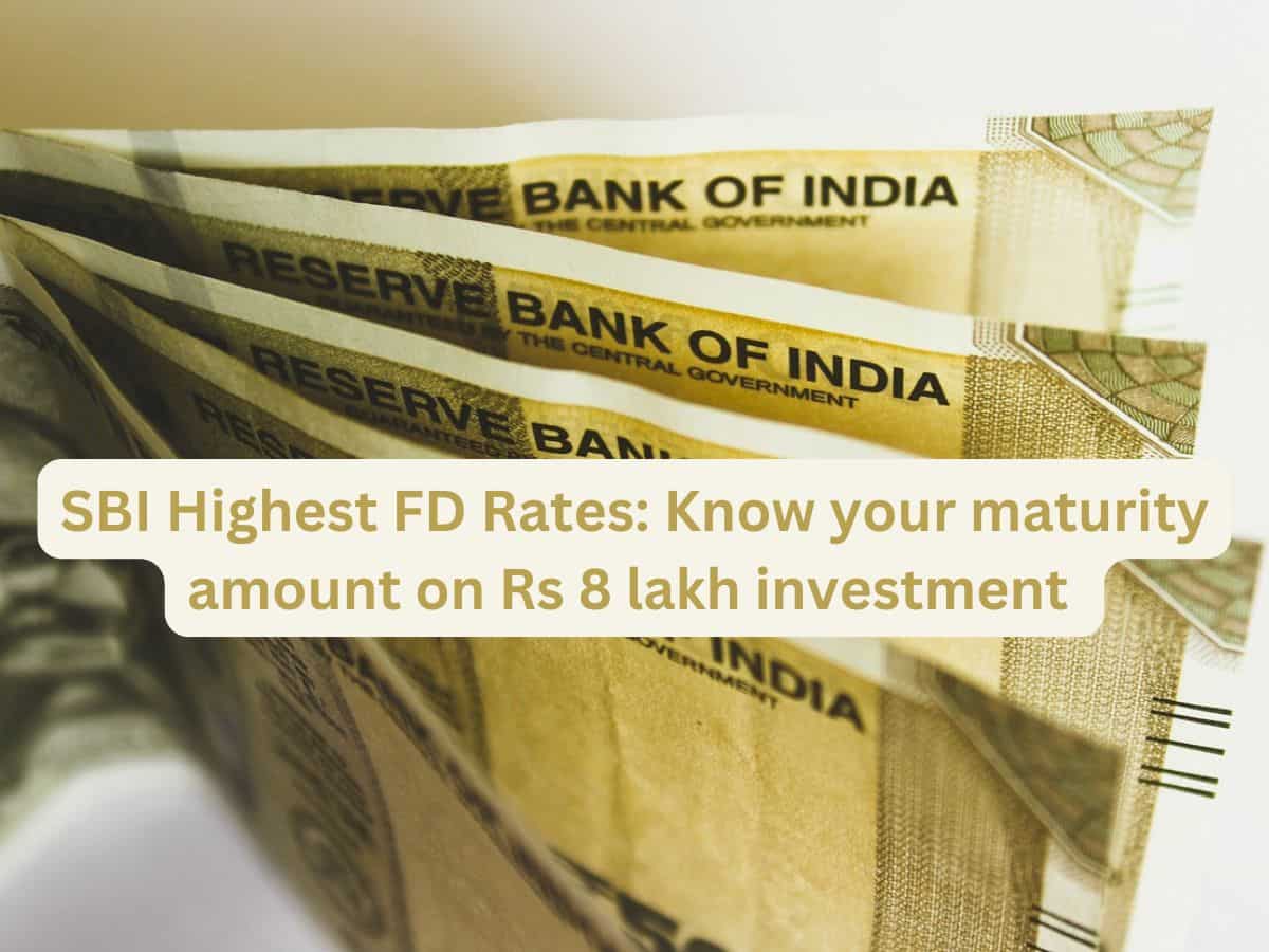 Highest SBI FD Rates: This is what you can get on Rs 8 lakh investment ...