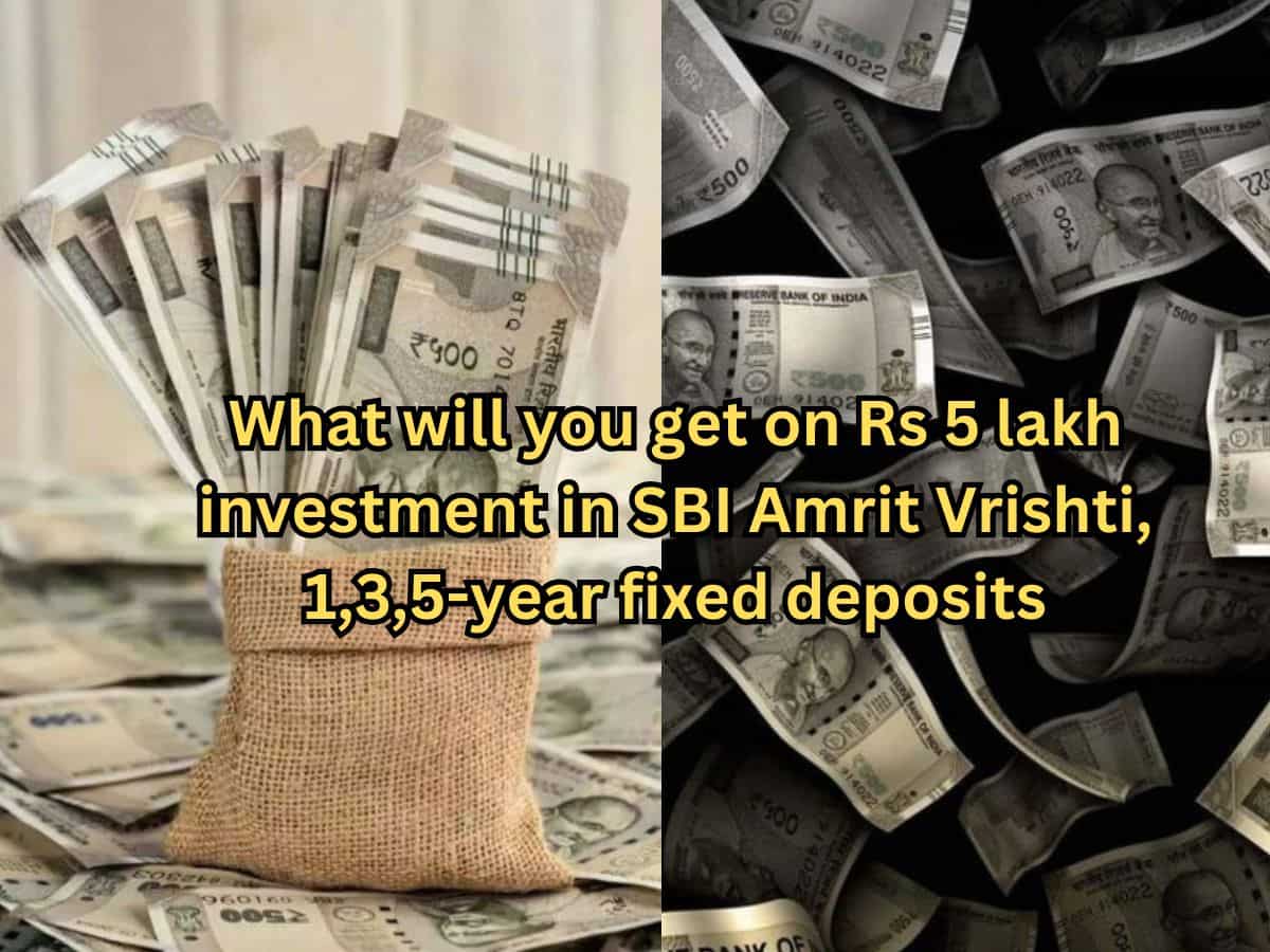 Latest SBI FD Rates: What will you get on Rs 5 lakh investment in SBI ...