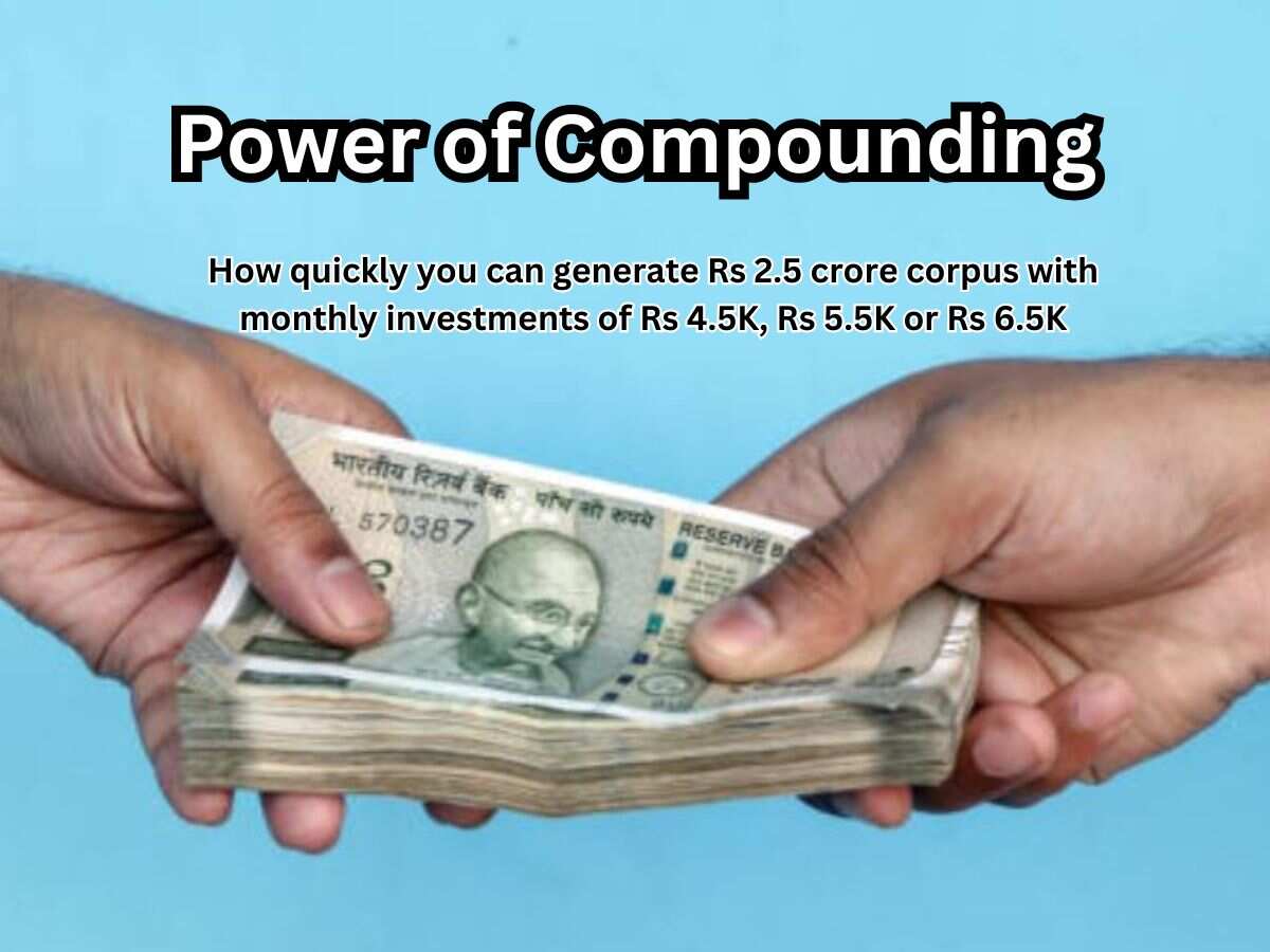 Power of Compounding: How quickly you can generate Rs 2.5 crore corpus ...