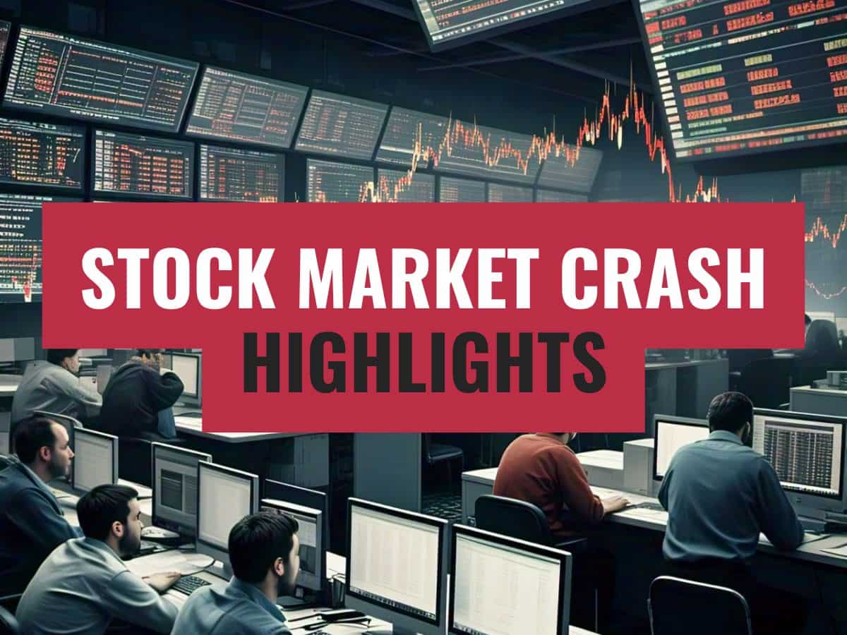 Share Market Crash HIGHLIGHTS: Investors poorer by Rs 9 lakh crore amid ...