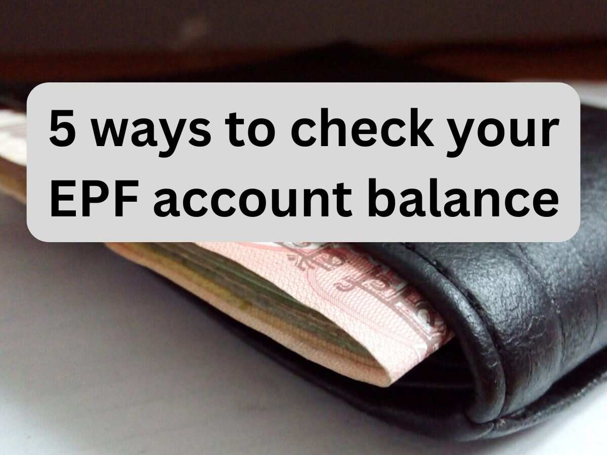 EPF Balance Check: Here are 5 easy ways to check your EPF account balance — a step-by-step guide ...