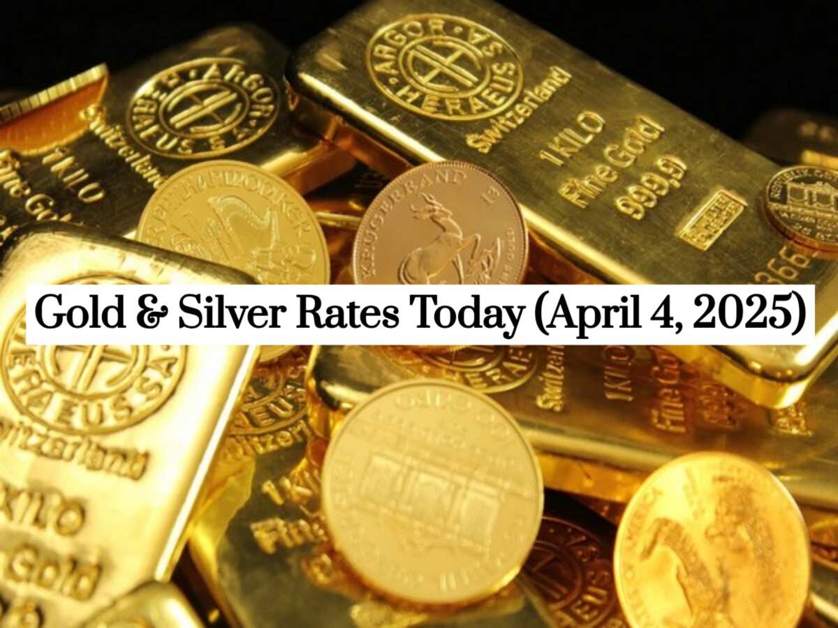 Gold and Silver Rates Today (April 4, 2025): Gold slips below Rs 90,000 ...