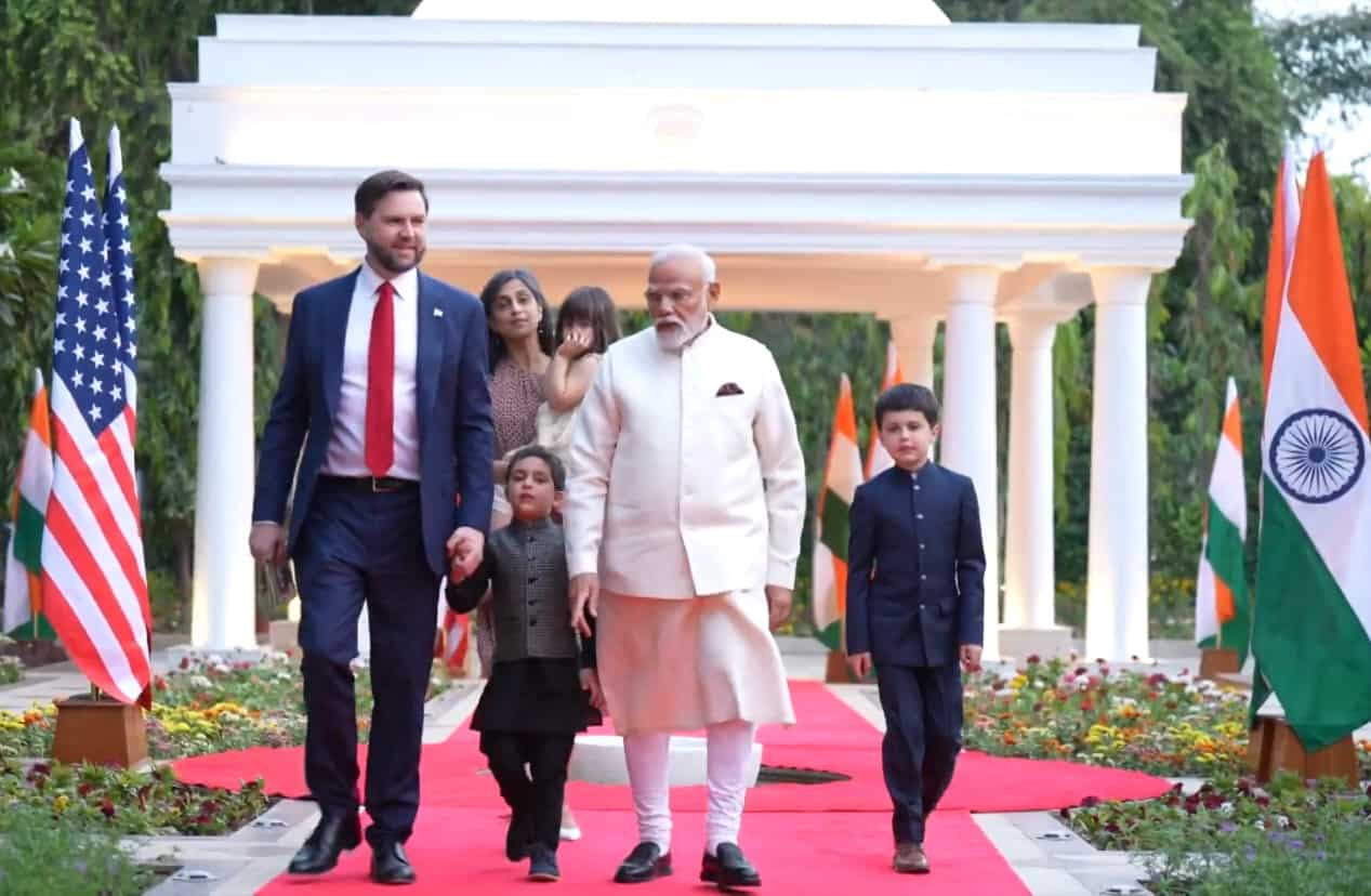 PM Narendra Modi meets with US Vice President JD Vance in Delhi ...